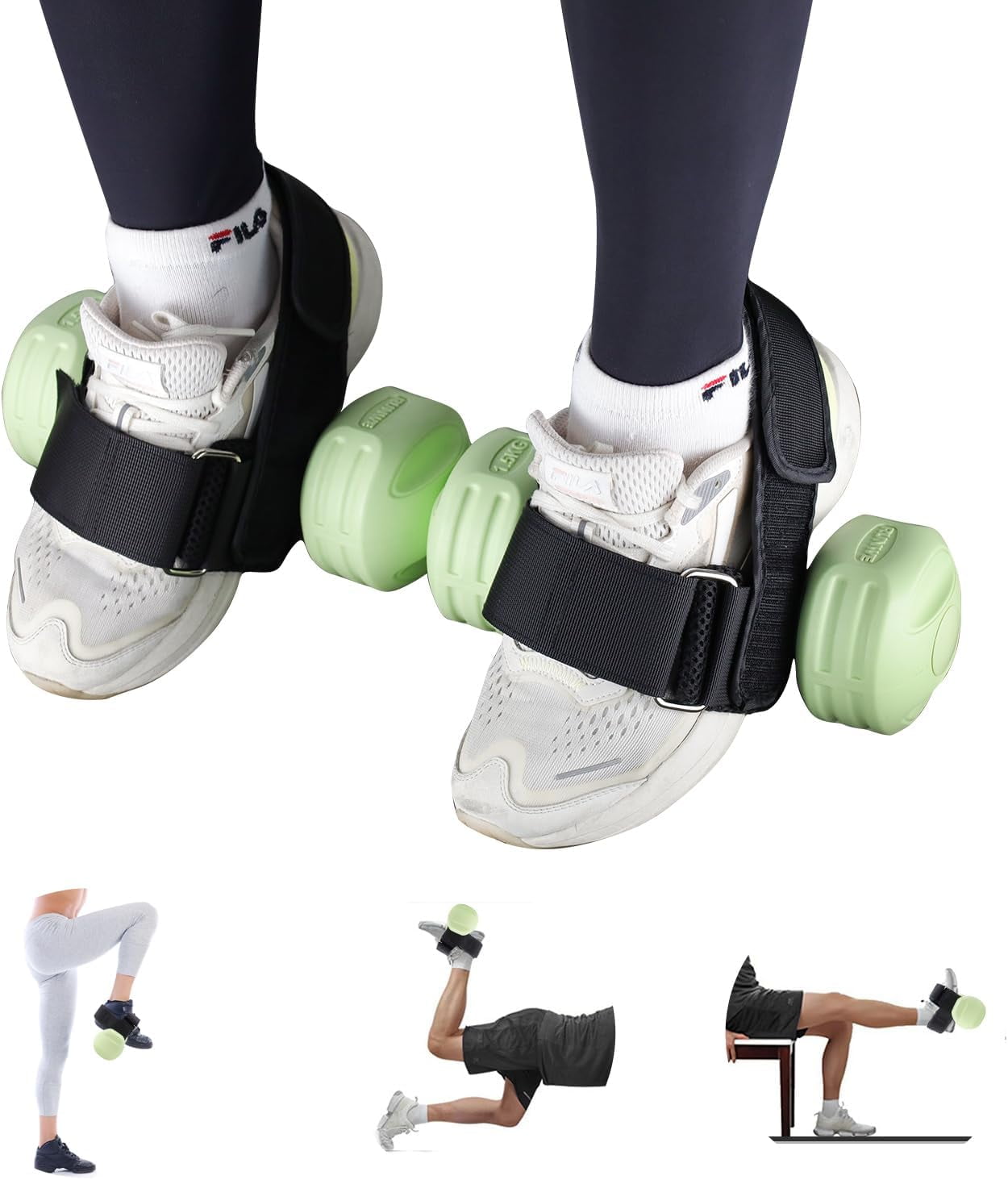 Hidove 2PCS Dumbbell Foot Attachment, Tibialis Trainer, Ankle Weights ...