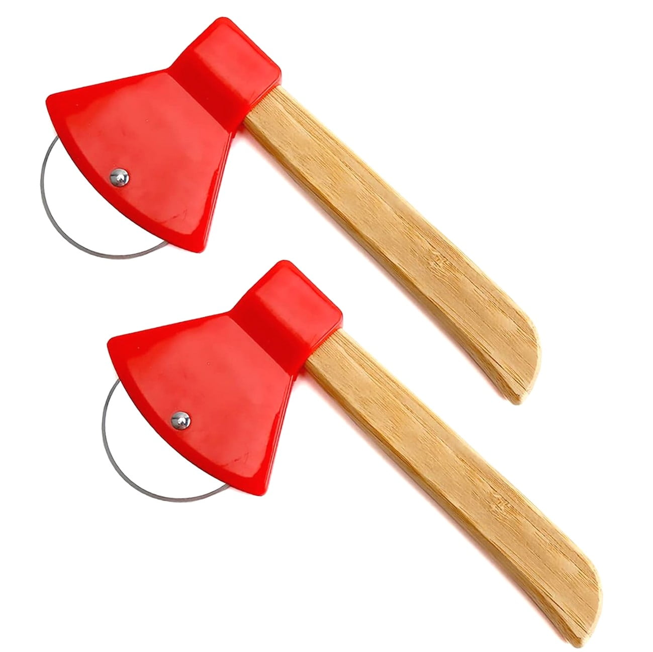 Hidove 2Pcs Pizza Cutter Wheel, Shaped Steel Pizza Cutter With Handles ...