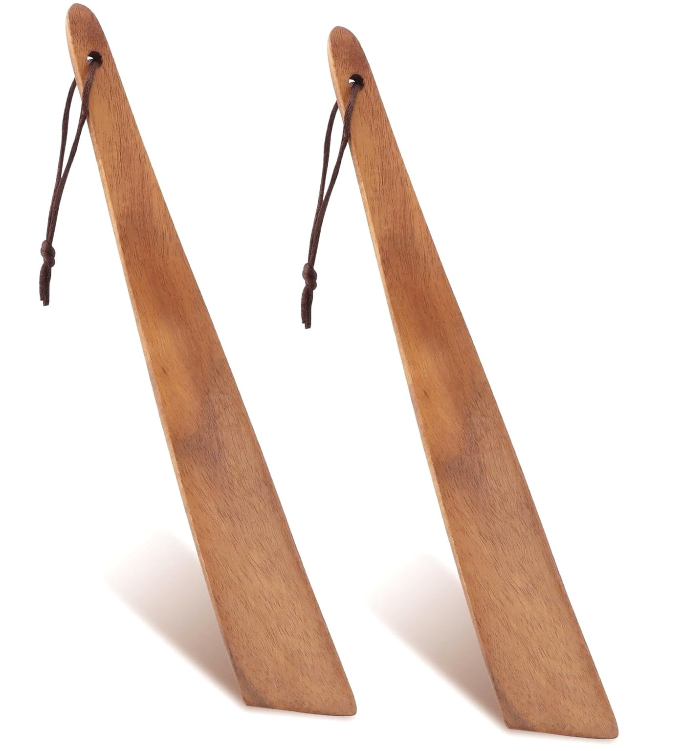 Hidove 2pcs Wood Spatulas for Cast Iron 9.8inch Small Wood Flipper Non ...