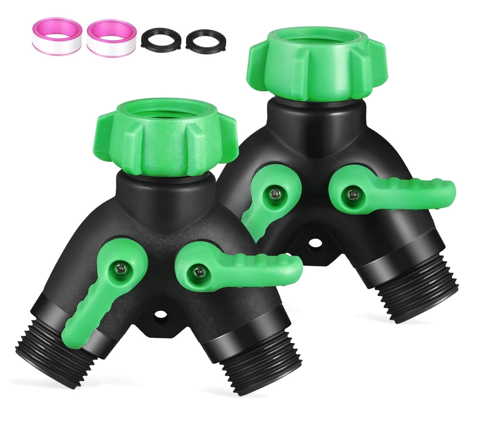Hidove 2sets Splitter Dual Way Y Connector with Individual Valves for ...