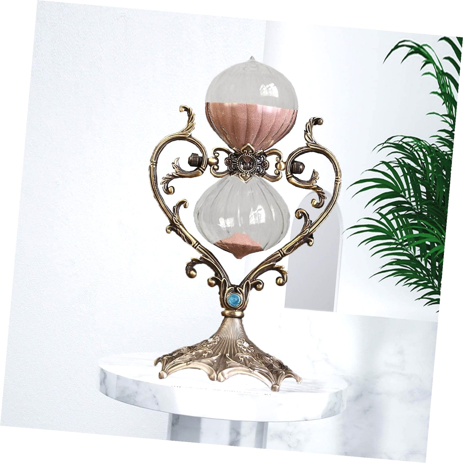 Hidove 30 Minutes, Heart Shaped Metal Hourglass, Hourglass Decoration ...