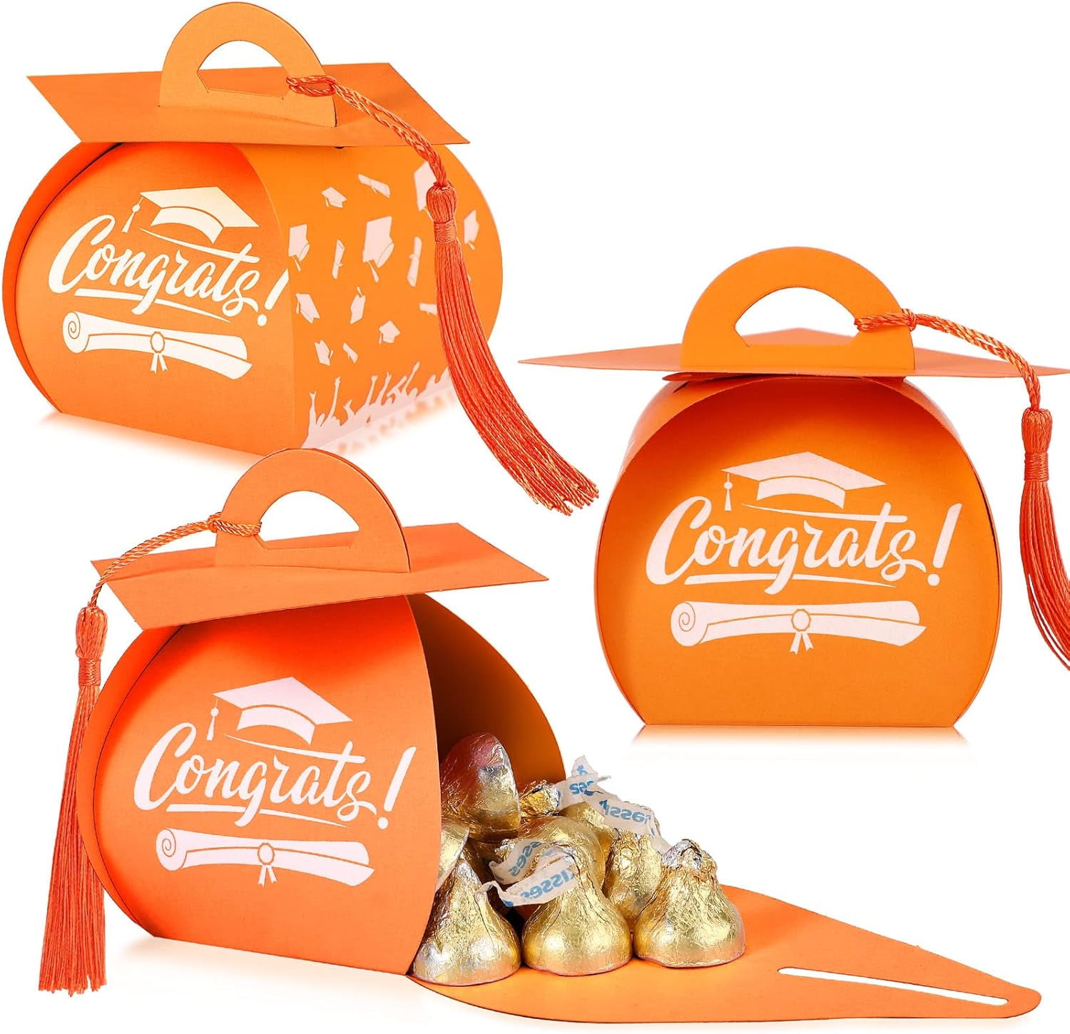 Hidove 30 Pieces Graduation Candy Box 2025 Graduation m Boxes Party Favors Treat with Tassel ...