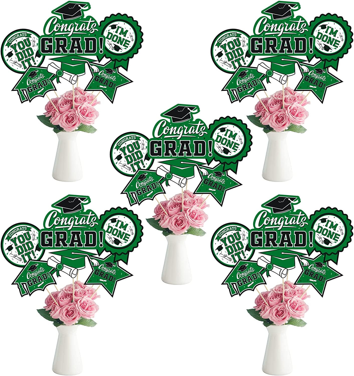 Hidove 30PCS Graduation Party Decorations Congrats Grad Table ...