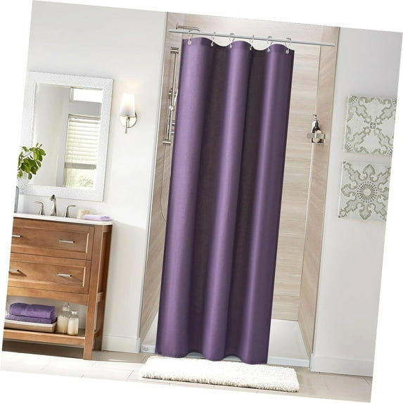 Hidove 36-Inch Shower Curtain Stall Narrow Half Linen Thick Shower ...