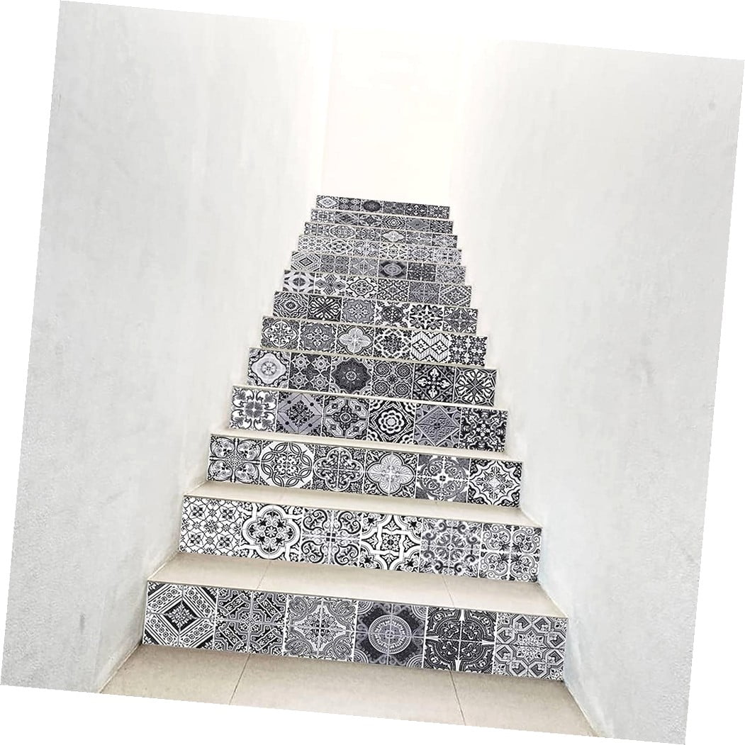 Hidove 3D Brick Stair , Removable Tile Staircase Risers Decor and ...