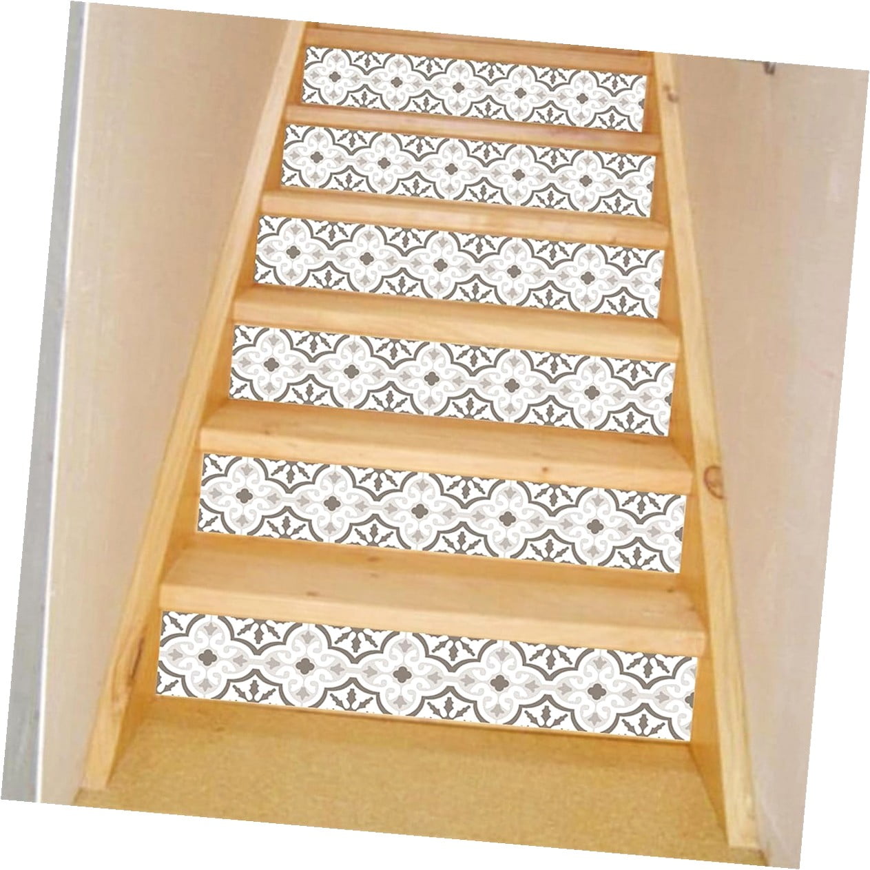 Hidove 3D Stair Brick Staircase Removable Tile Stair Risers Decor and ...
