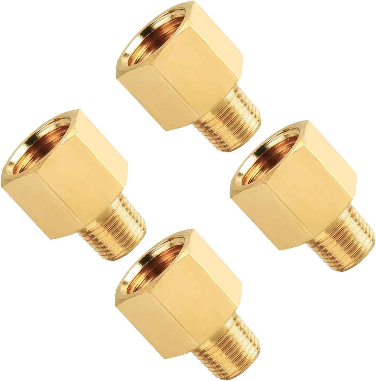 Hidove 4-Pack 1/8 Inch Male to 1/4 Inch Female NPT Reducer, Pipe ...