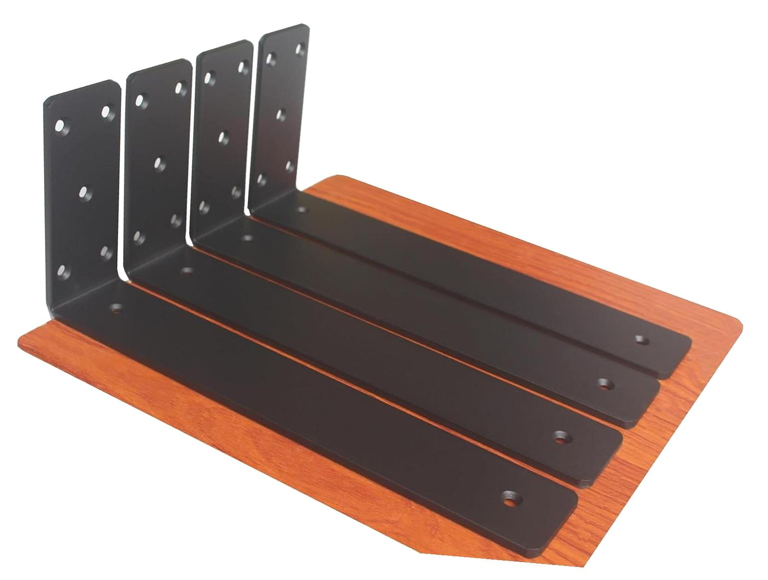 Hidove 4-Piece L14 x H 6" x W 2.5" 6mm Robust Countertop Brackets ...