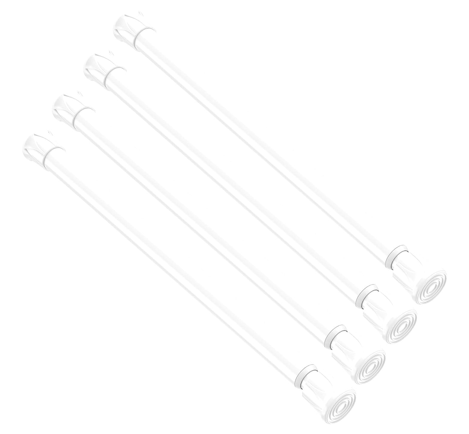 Hidove 4 Piece Small Tension Curtain Rod Set 8 to 12.5 Inches, Slim ...