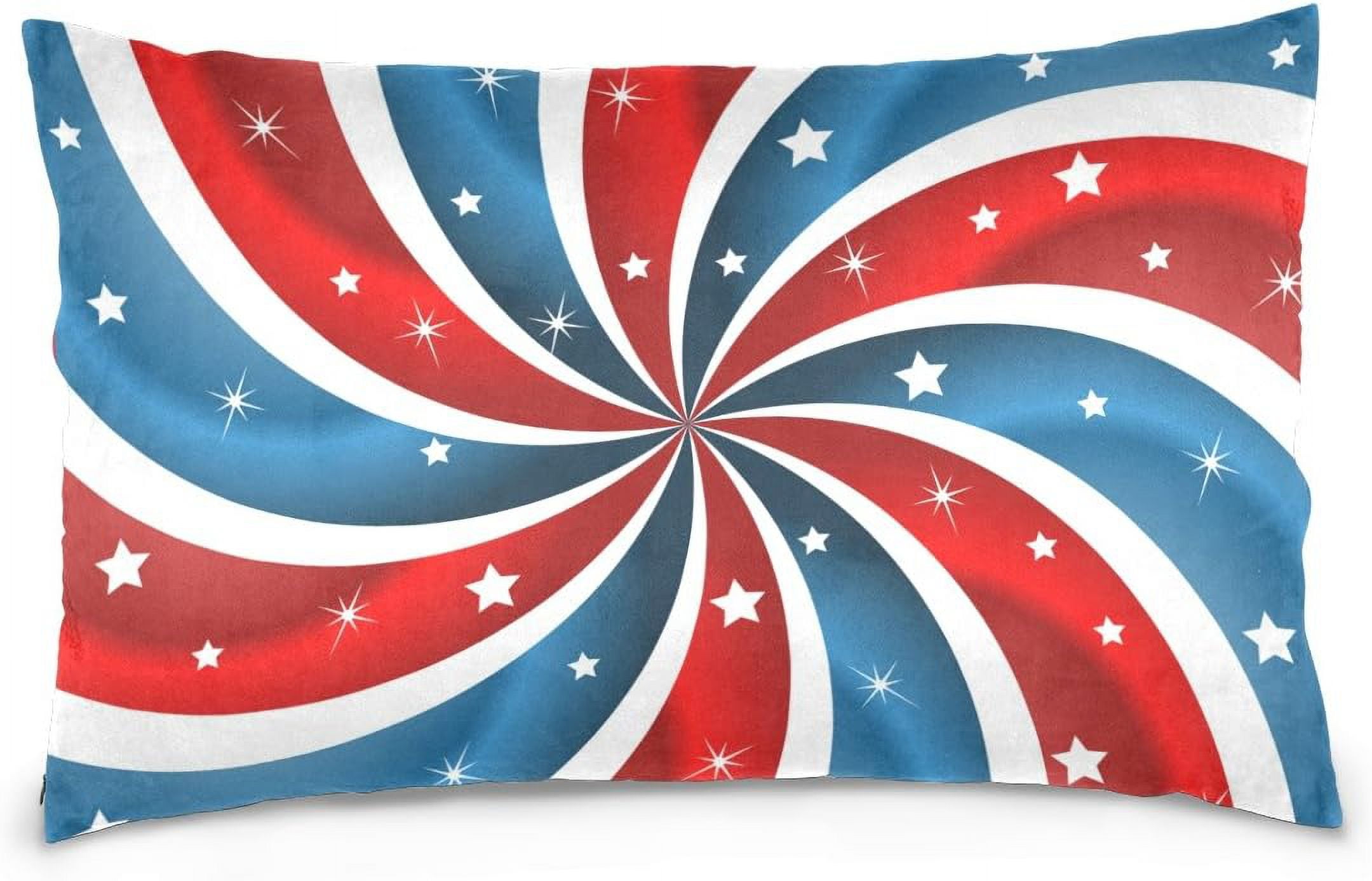 Hidove 4Th July Independence Day Velvet Oblong Lumbar Plush Throw ...