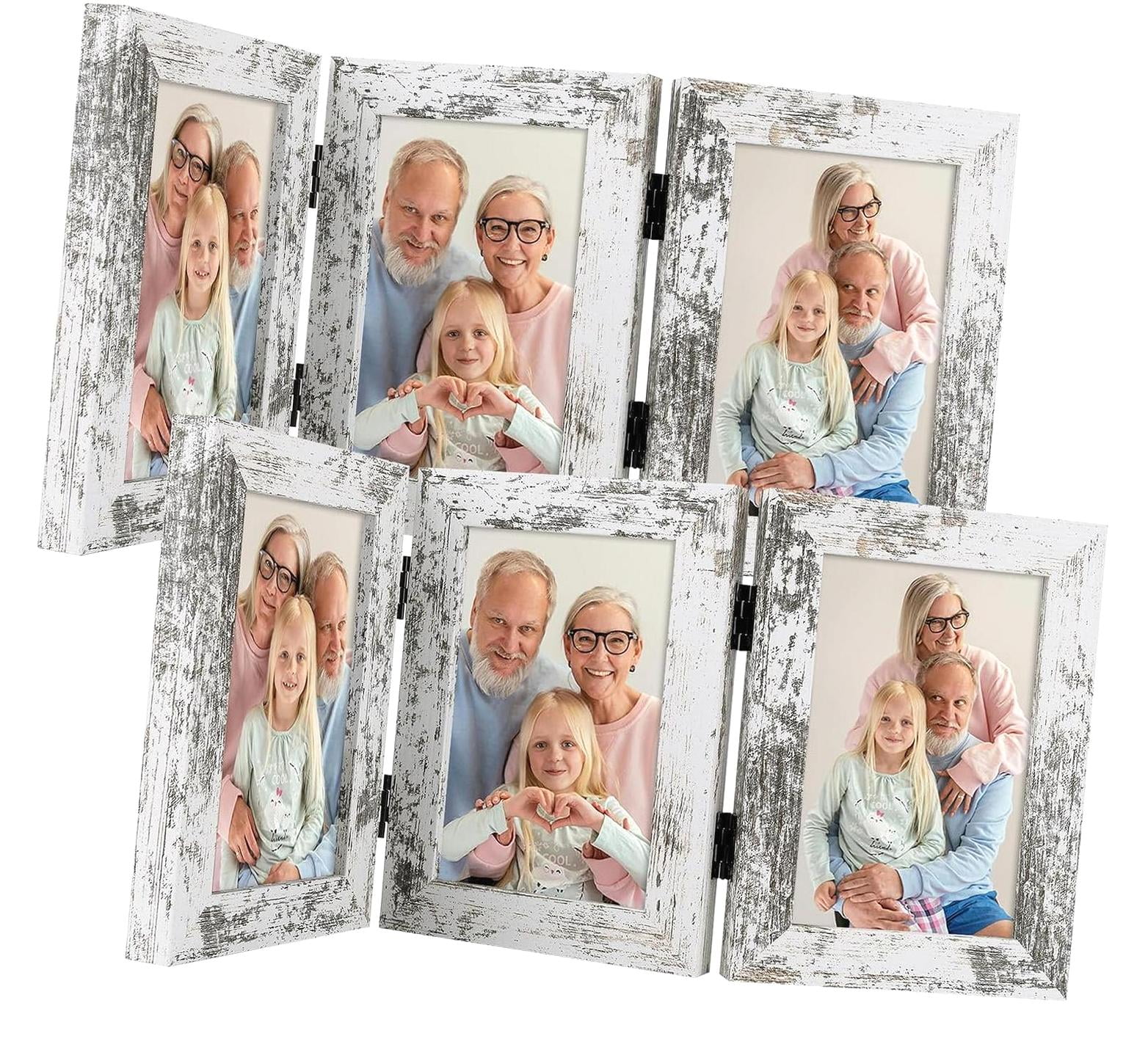Hidove, 4x6 Triple Picture Hinged 3 Photos Frame Collage, Three Picture ...