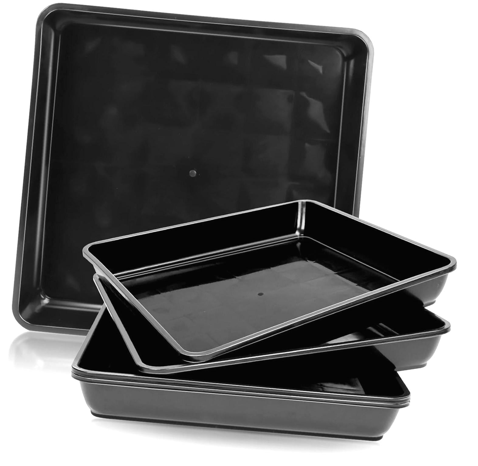 Hidove 5-Piece Plant Saucer Set, 11.4 Inch, Plastic Water Trays for ...