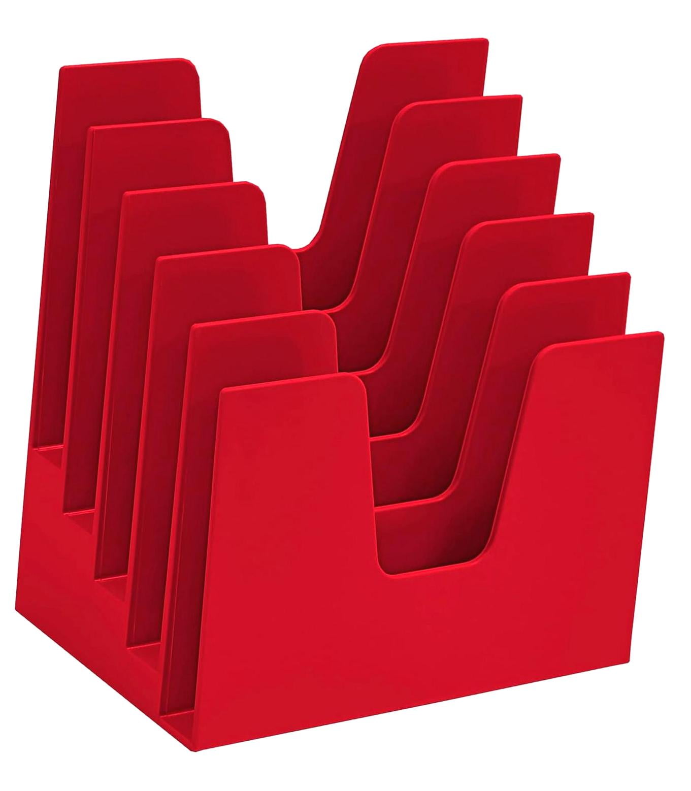 Hidove 5-Tier Angled File Sorter, Organizer for Mail, Folders, Letters ...