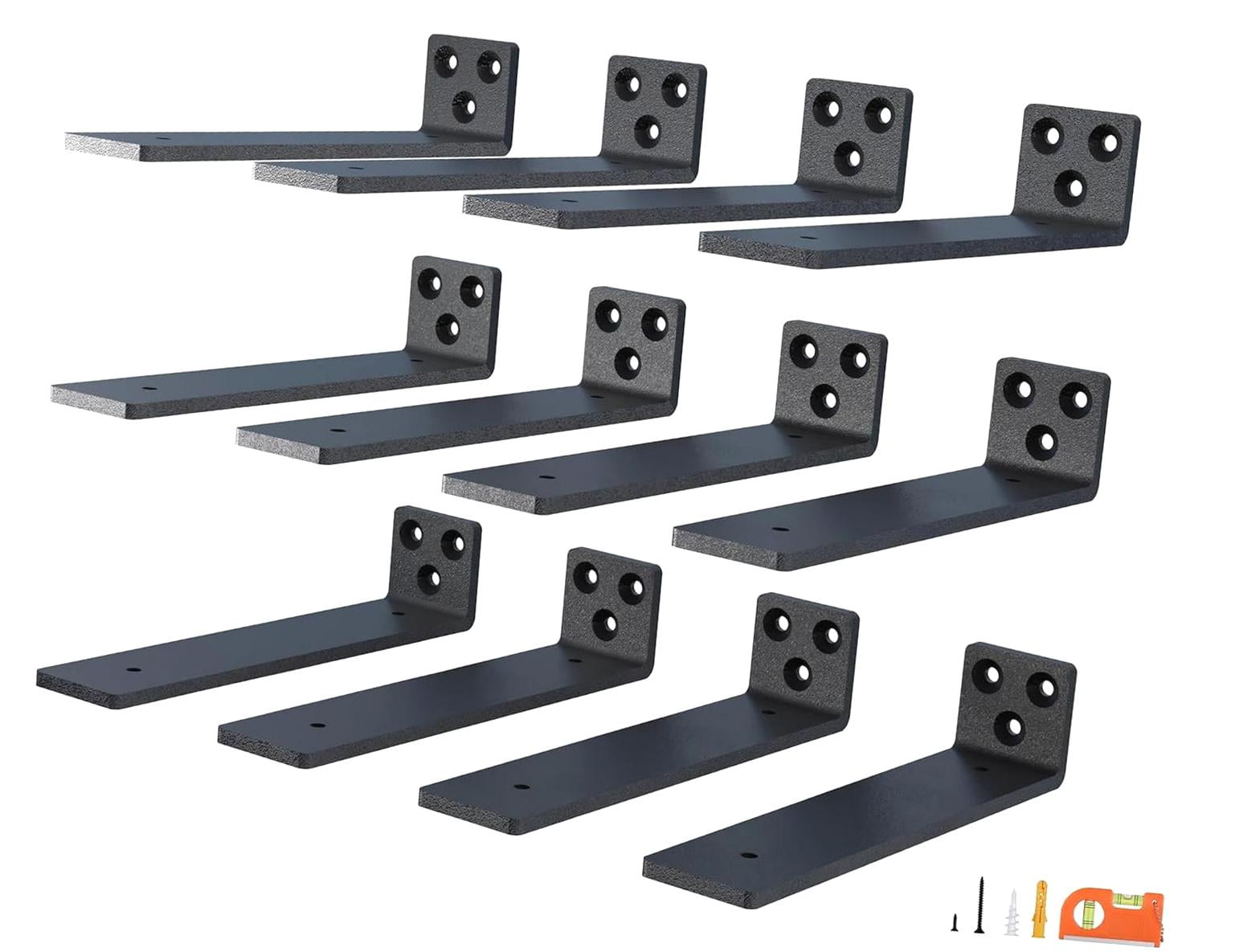 Hidove 6-Inch Floating Shelf Supports, Robust Concealed Brackets for ...