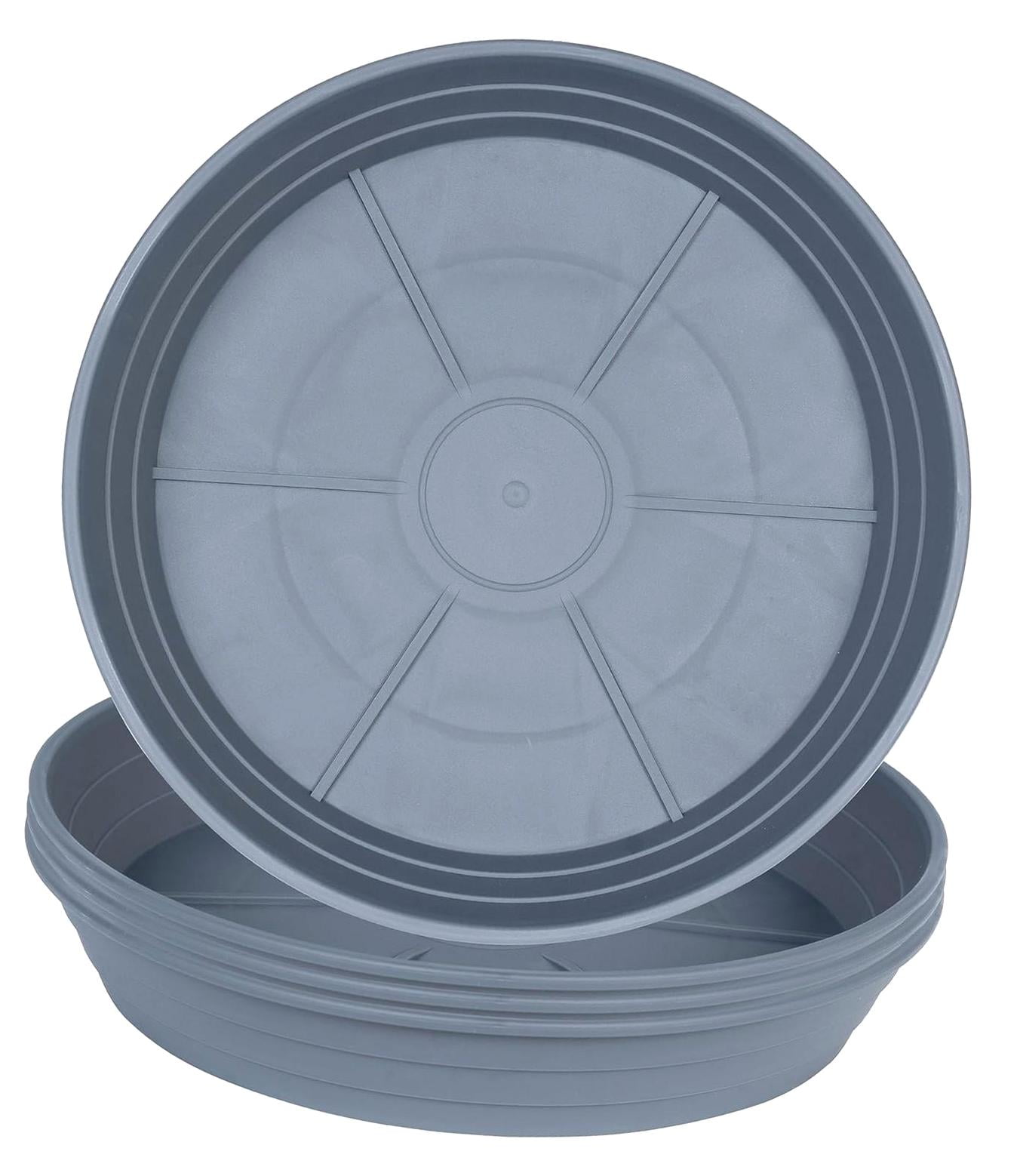 Hidove 6 Inch Plant Saucer 4-Pack, sizes 6, 8, 10, 12, 14, 16, 18, 20 ...