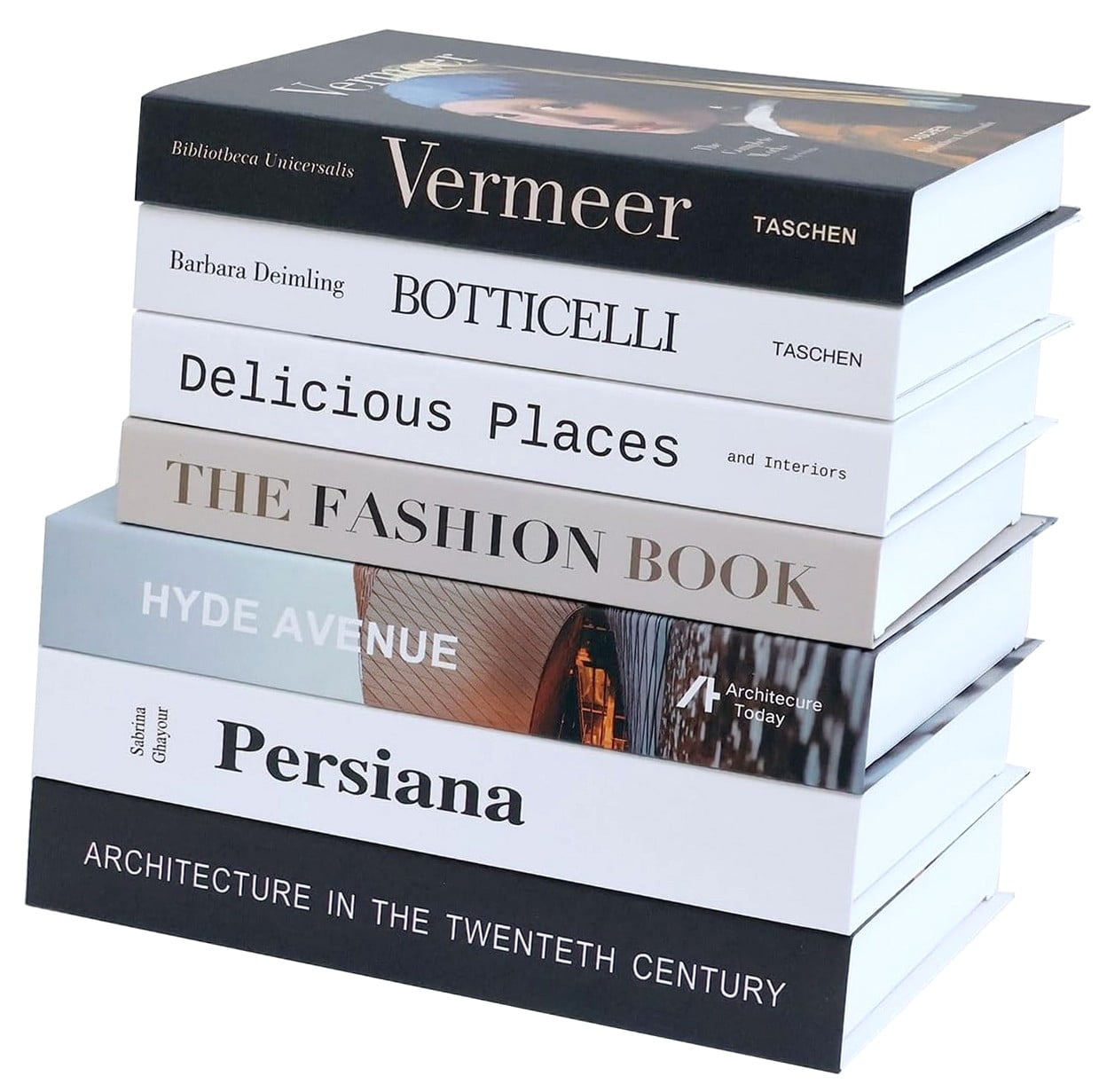 Hidove 7 Pieces Folding Books for Decoration, and White Bookshelf Decor ...