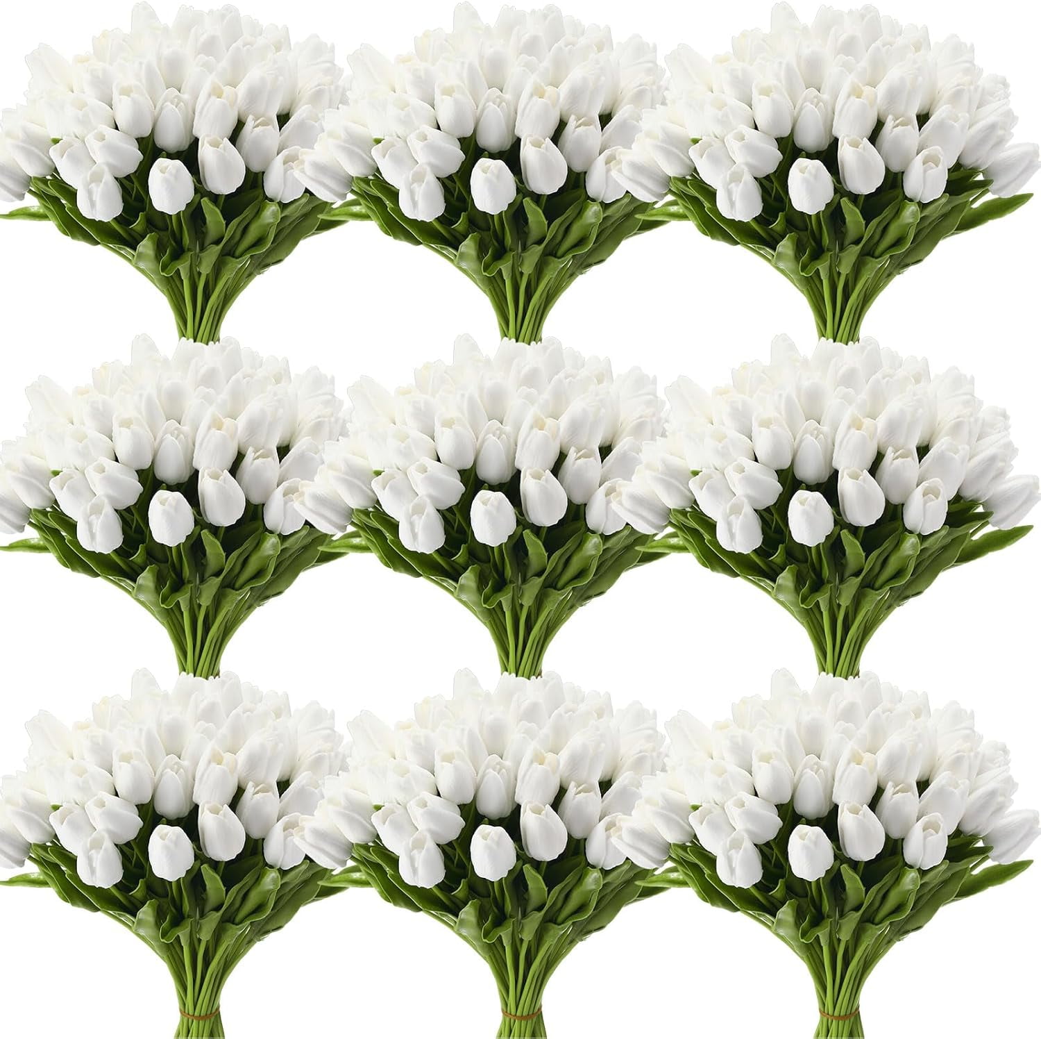 Hidove 75pcs Artiial Flowers Fake PU s Faux Latex Bouquet Flower Centerpieces Arrangement Floral ...