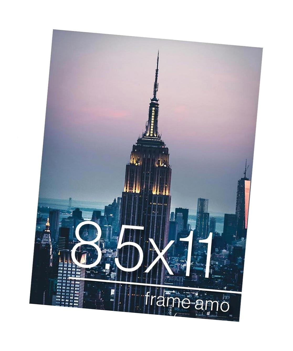 Hidove 8.5x11 White Photo Frame, 1 inch Border, Acrylic Cover, Suitable ...