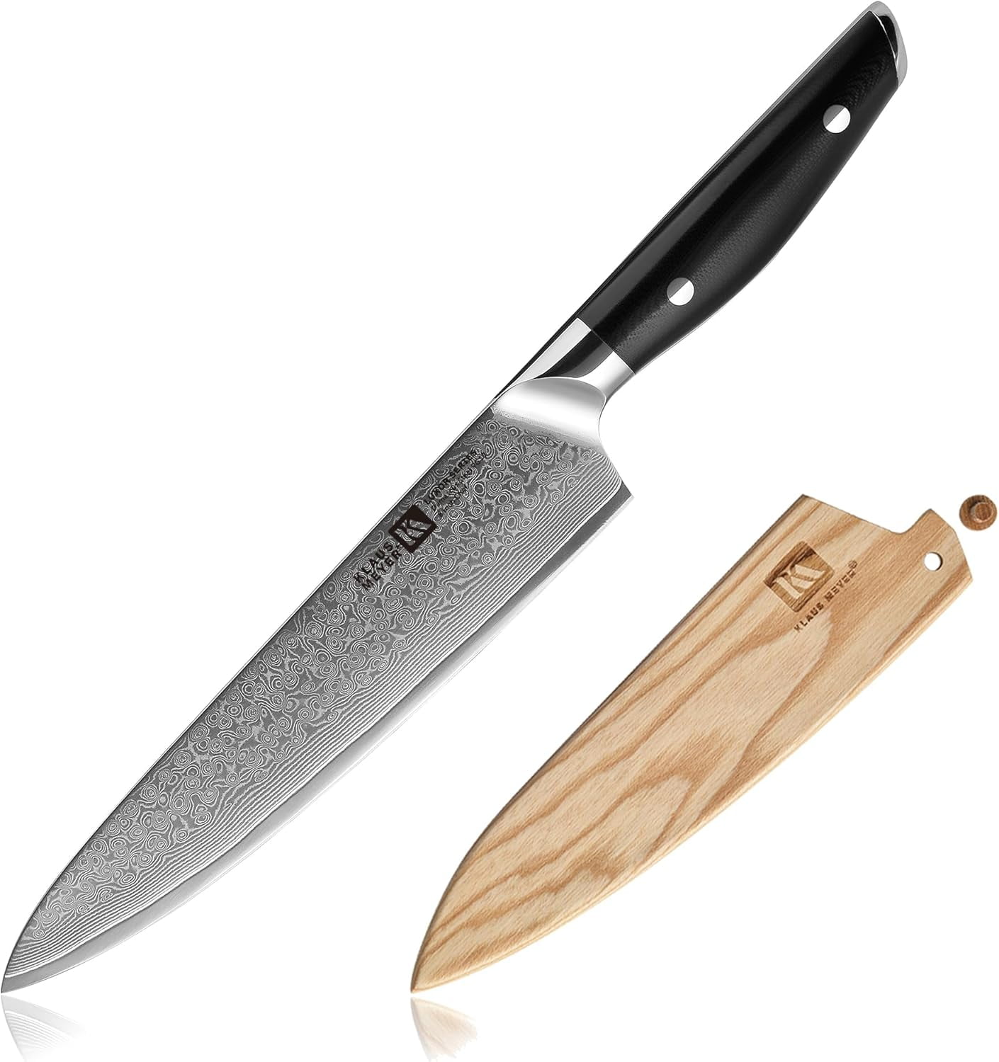 Hidove 8 In ef Knife, Damascus en Knife, VG10 High Carbon Stainl Steel ...