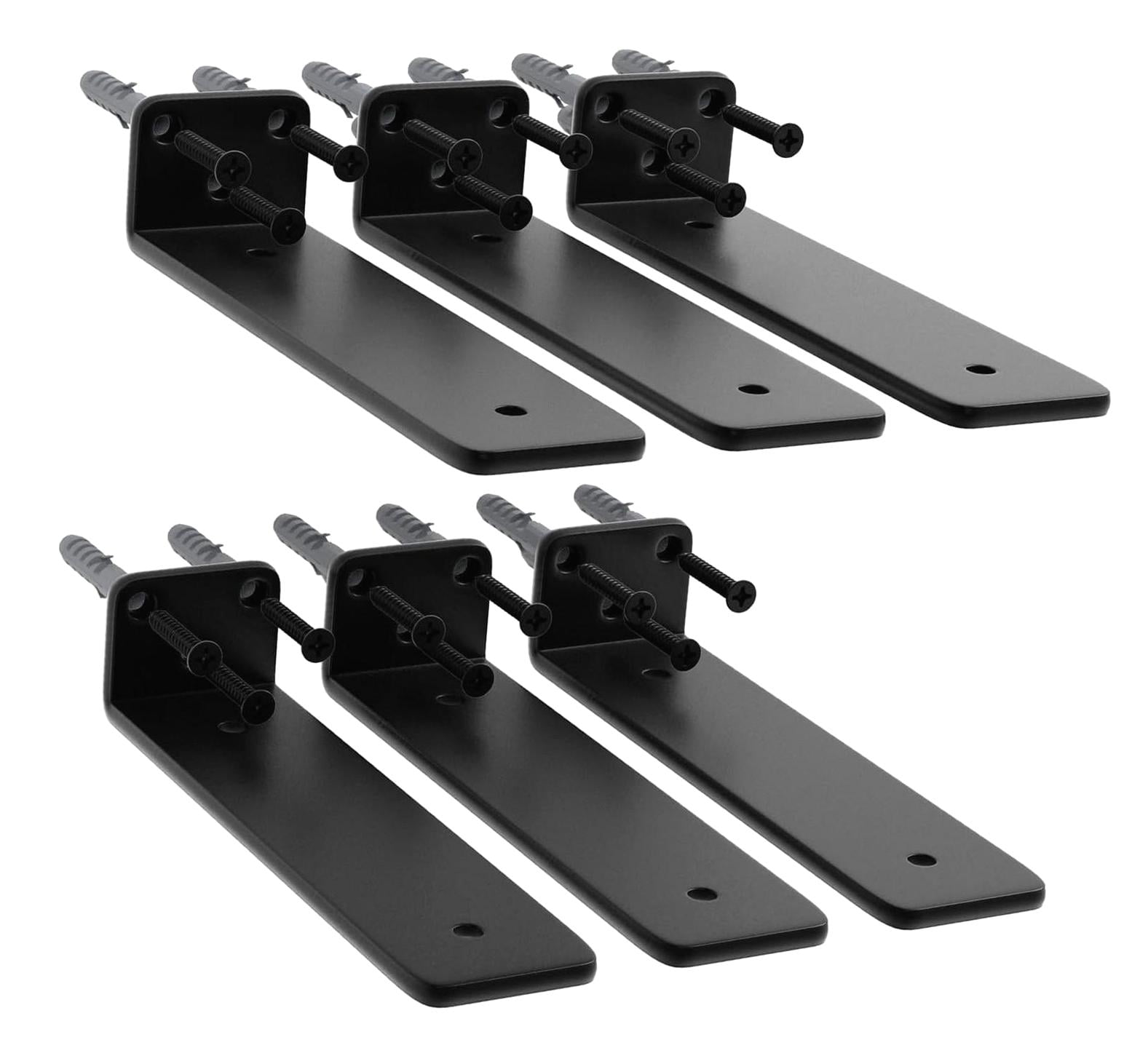 Hidove 8 Inch Minimalist Floating Shelf Supports, 6 Pack 1/5 Inch Thick ...