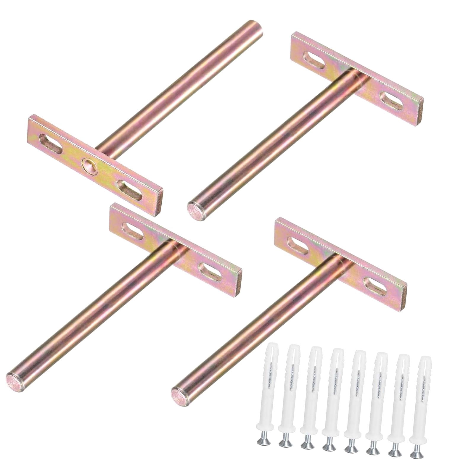 Hidove 8-Piece Floating Shelf Bracket Set, 4 Inch Concealed Shelf ...