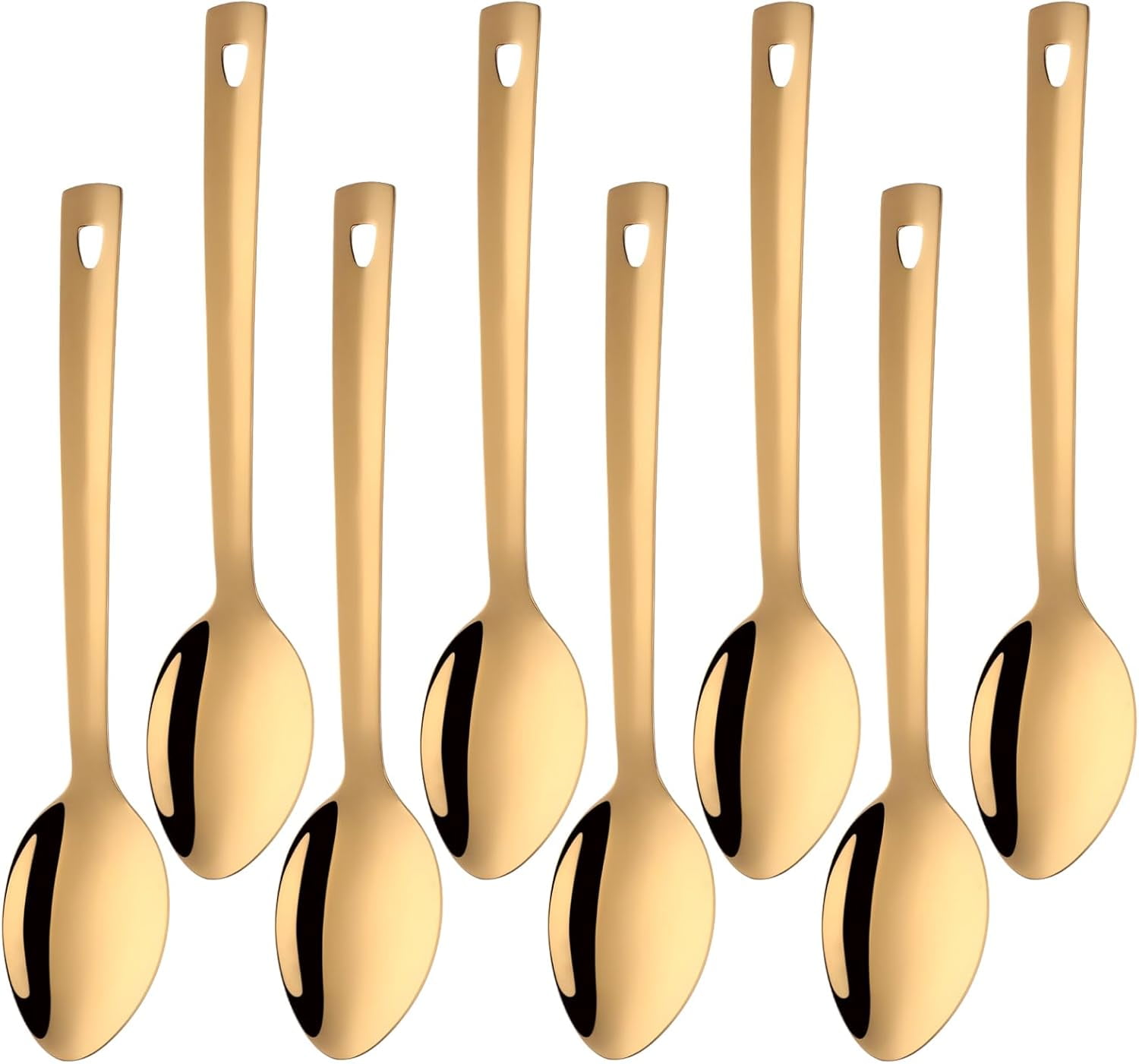 Hidove 8-Piece Large Serving Spoons for Buffet, 13 Inch Steel Serving ...