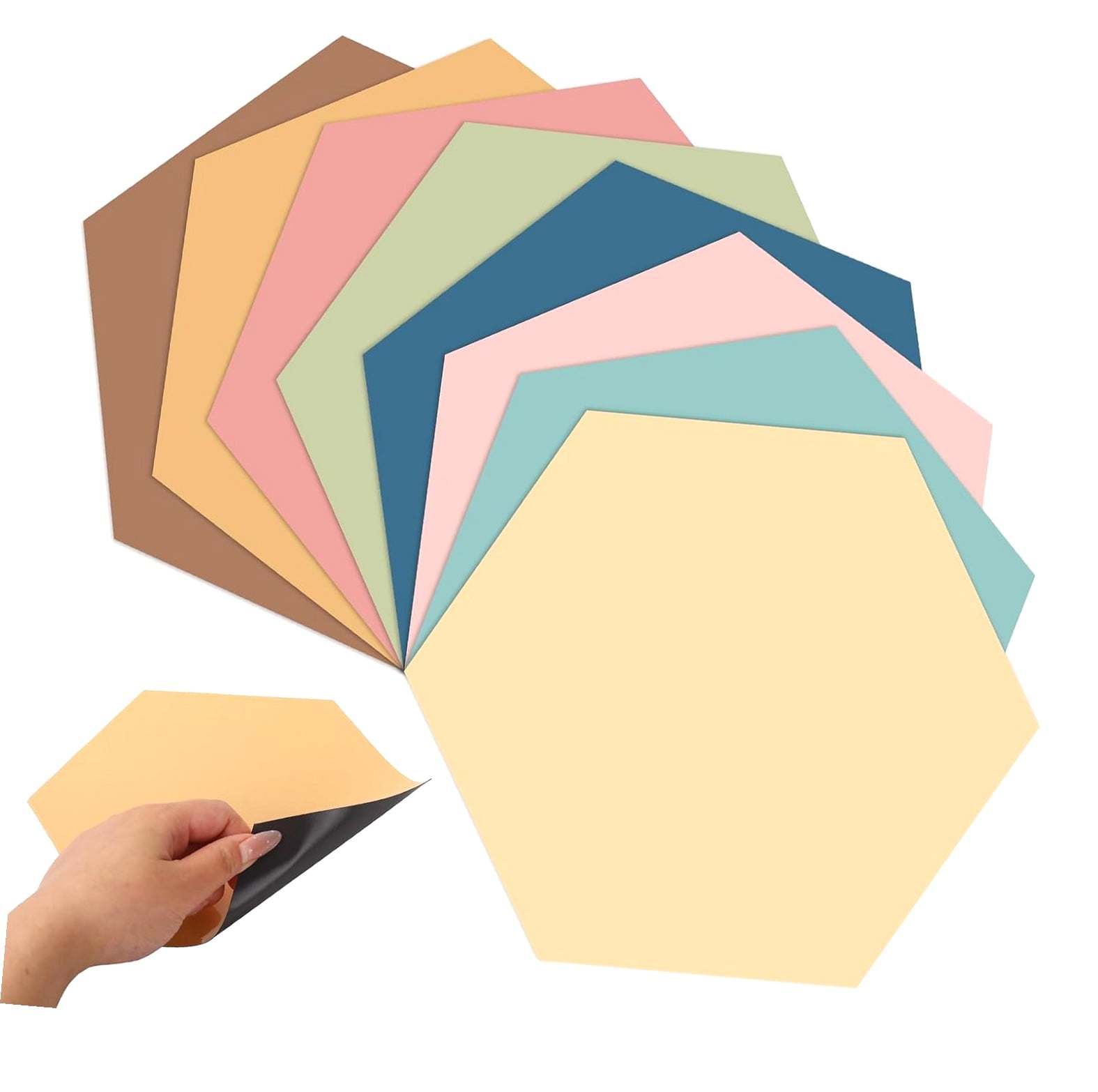 Hidove 8-Piece Removable Hexagon Shaped Magnets for Office, Classroom ...