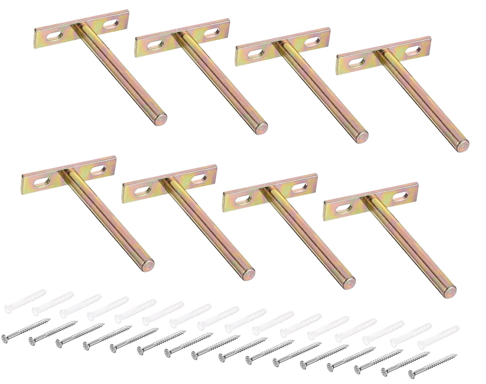 Hidove 8-Piece Set of 4-Inch Floating Shelf Brackets - Supports for ...