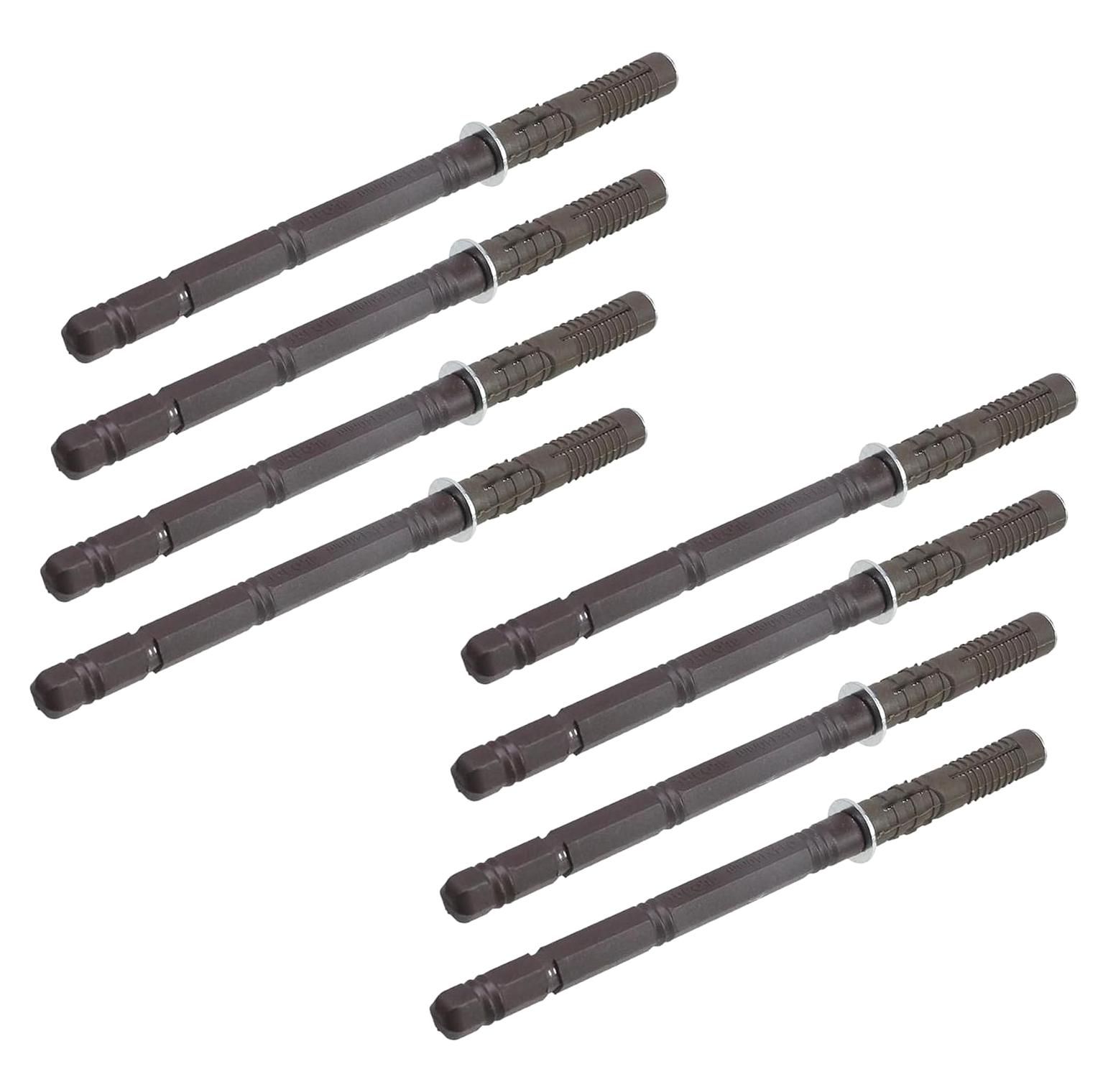 Hidove 8-Piece Shelf Brackets, 14x140mm, Heavy-Duty Hidden Supports for ...