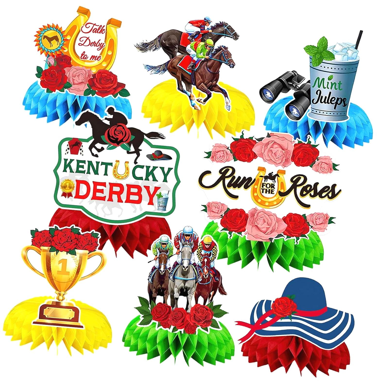 Hidove 8PCS Summer Party Decorations Honeycomb Centerpiece, 3D Double ...