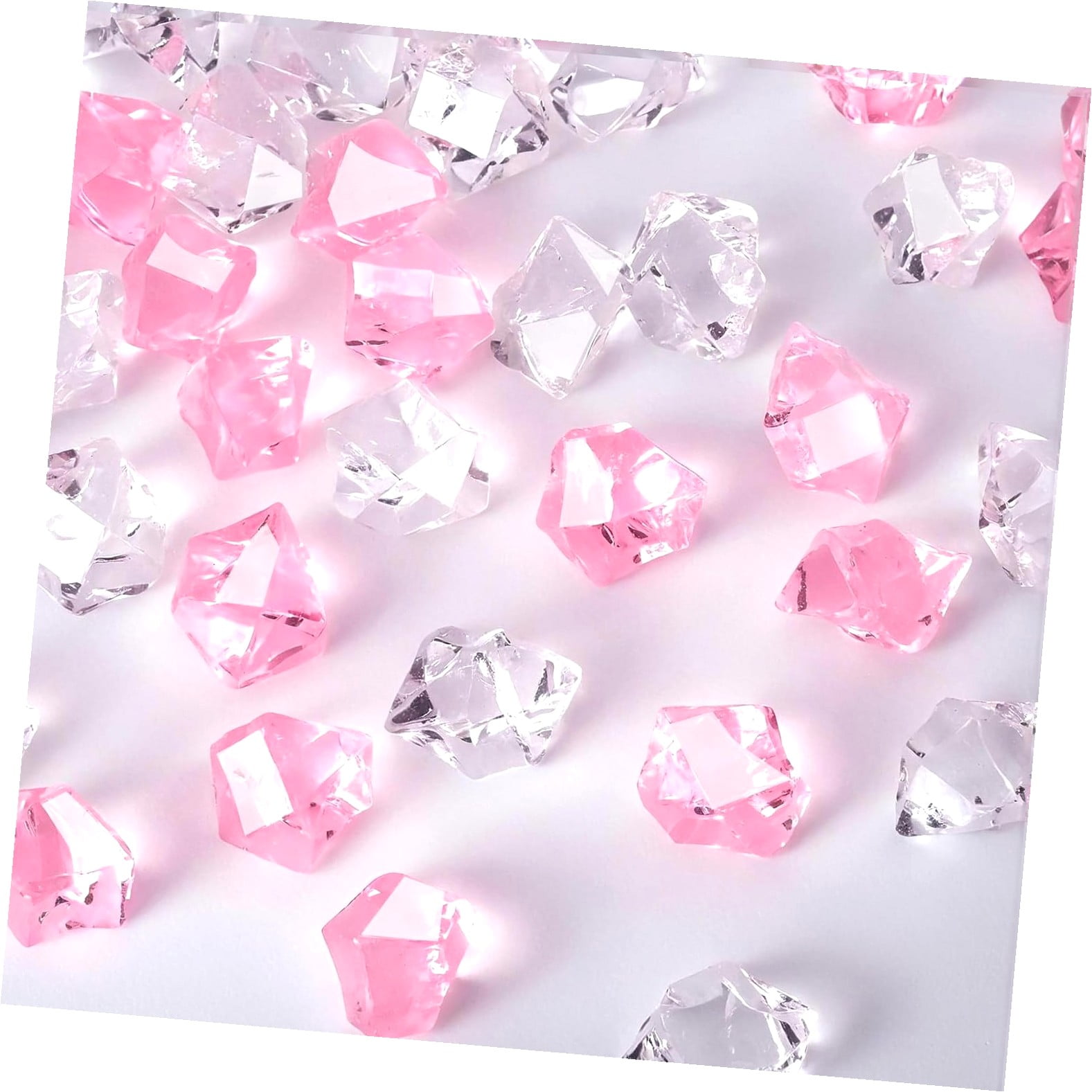 Hidove Acrylic Crushed Stones, 150 Pieces Artificial Crystals Plastic ...