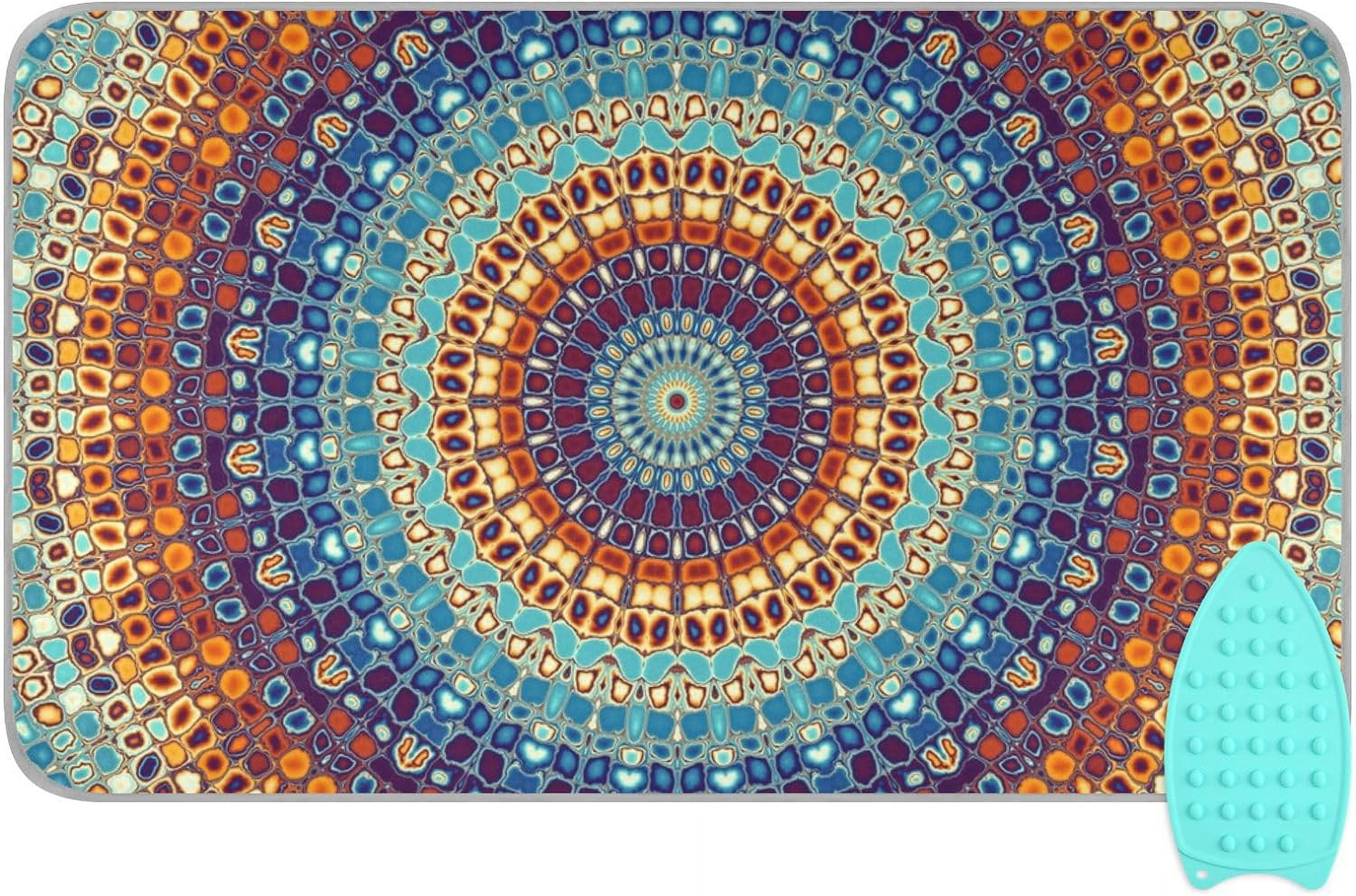 Coolnut Mandala Ironing Mat, Portable Travel Ironing Pad with Silicone ...