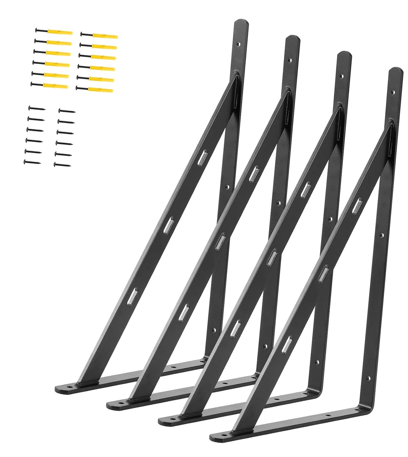 Hidove Aluminum Alloy 20 x 12 Inch Robust Shelf Bracket, Supports Up to ...