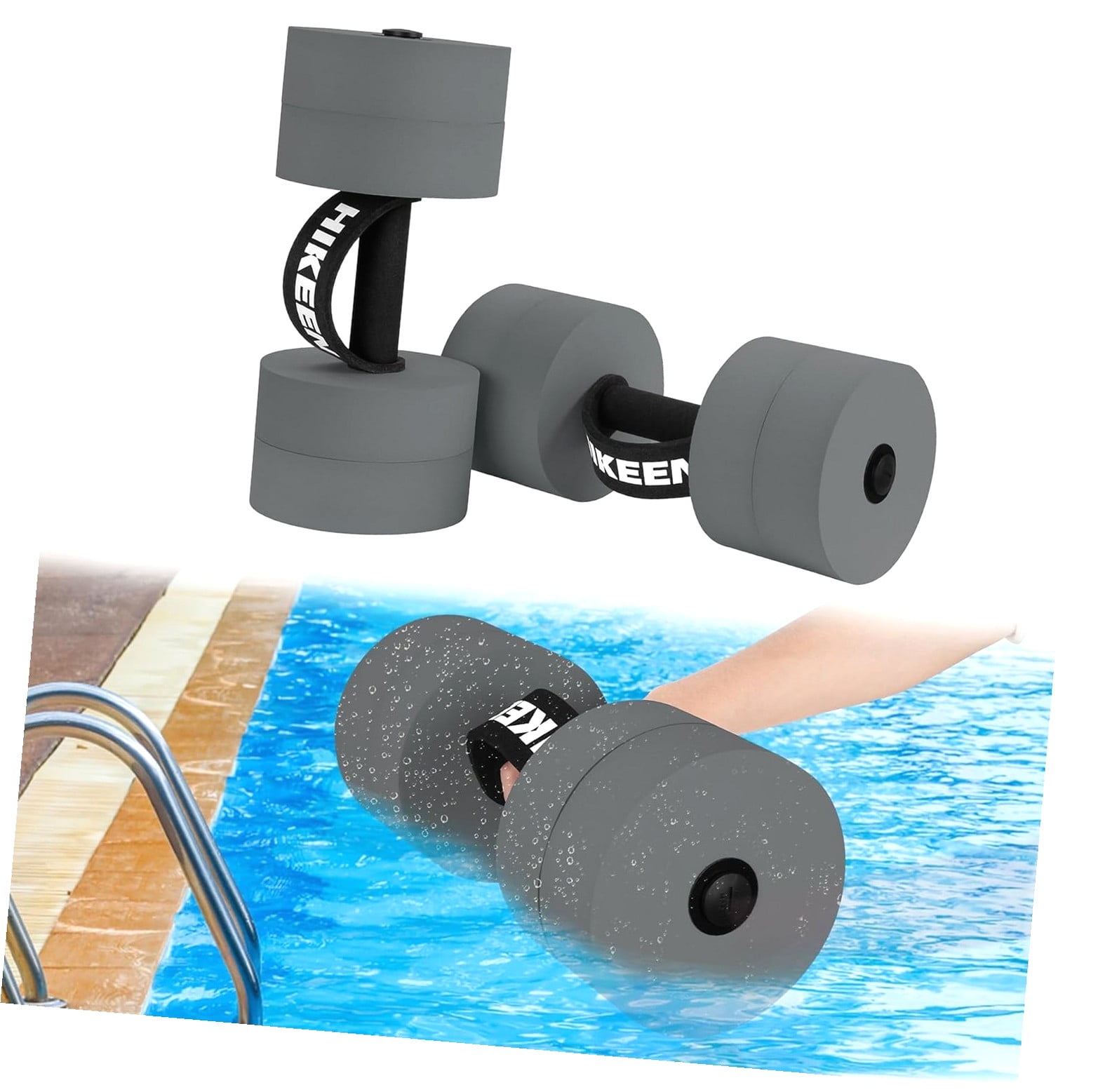 Hidove Aquatic Exercise Dumbbells Water Dumbbell Pool Resistance ...