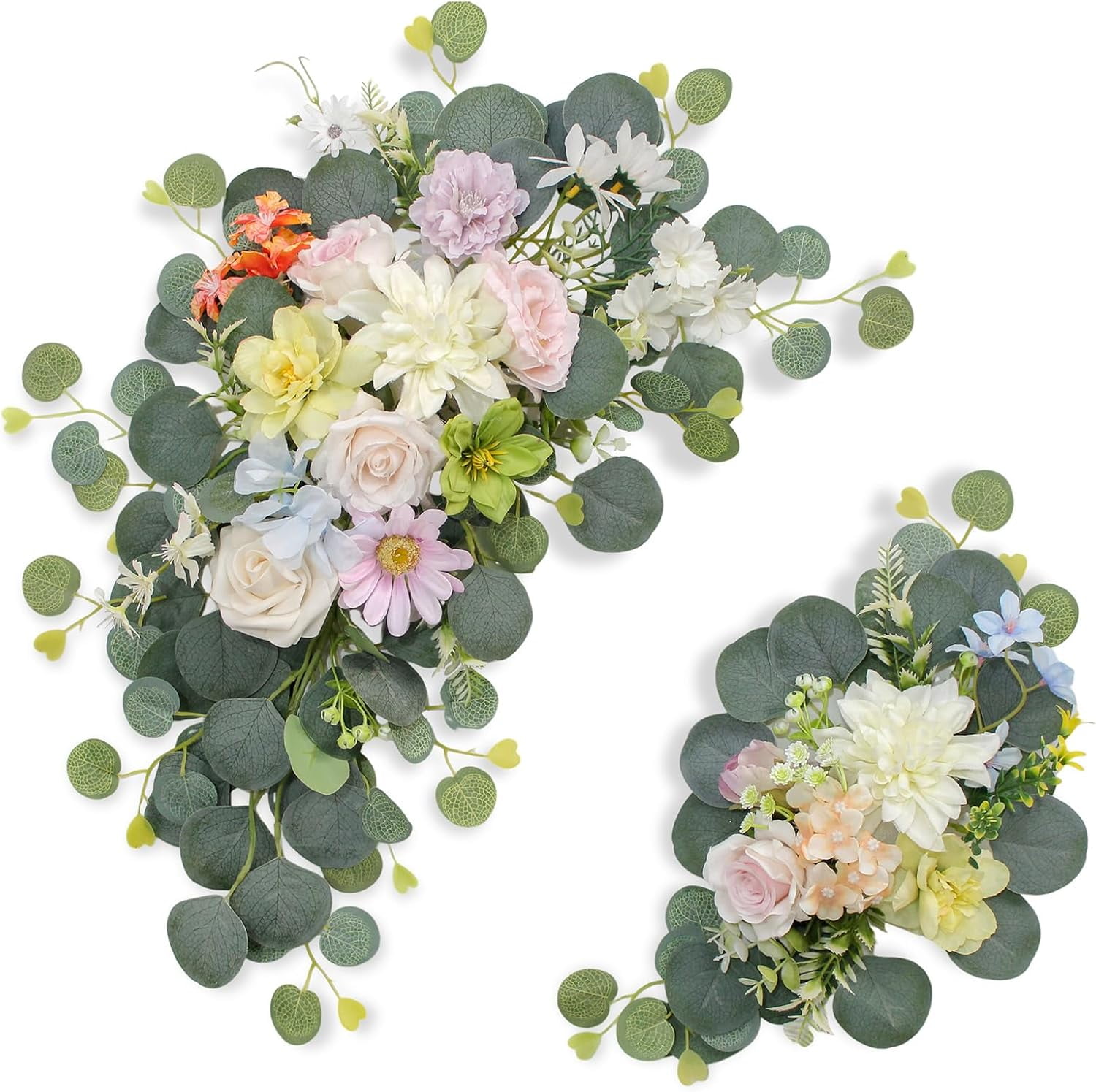 Hidove Artiial Wedding Ar Flowers for Wedding Sign,Set of 2 for Wedding ...