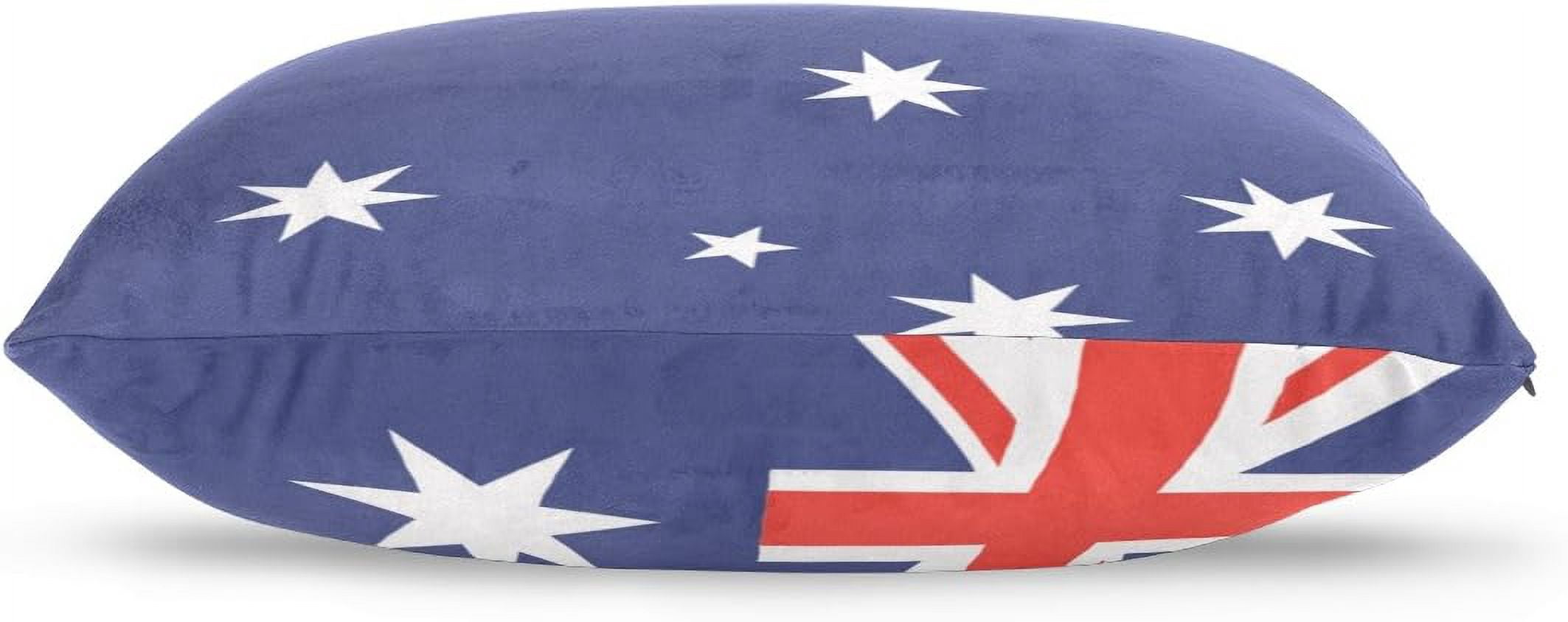 Hidove Australia Flag Velvet Oblong Lumbar Plush Throw Pillow Cover ...