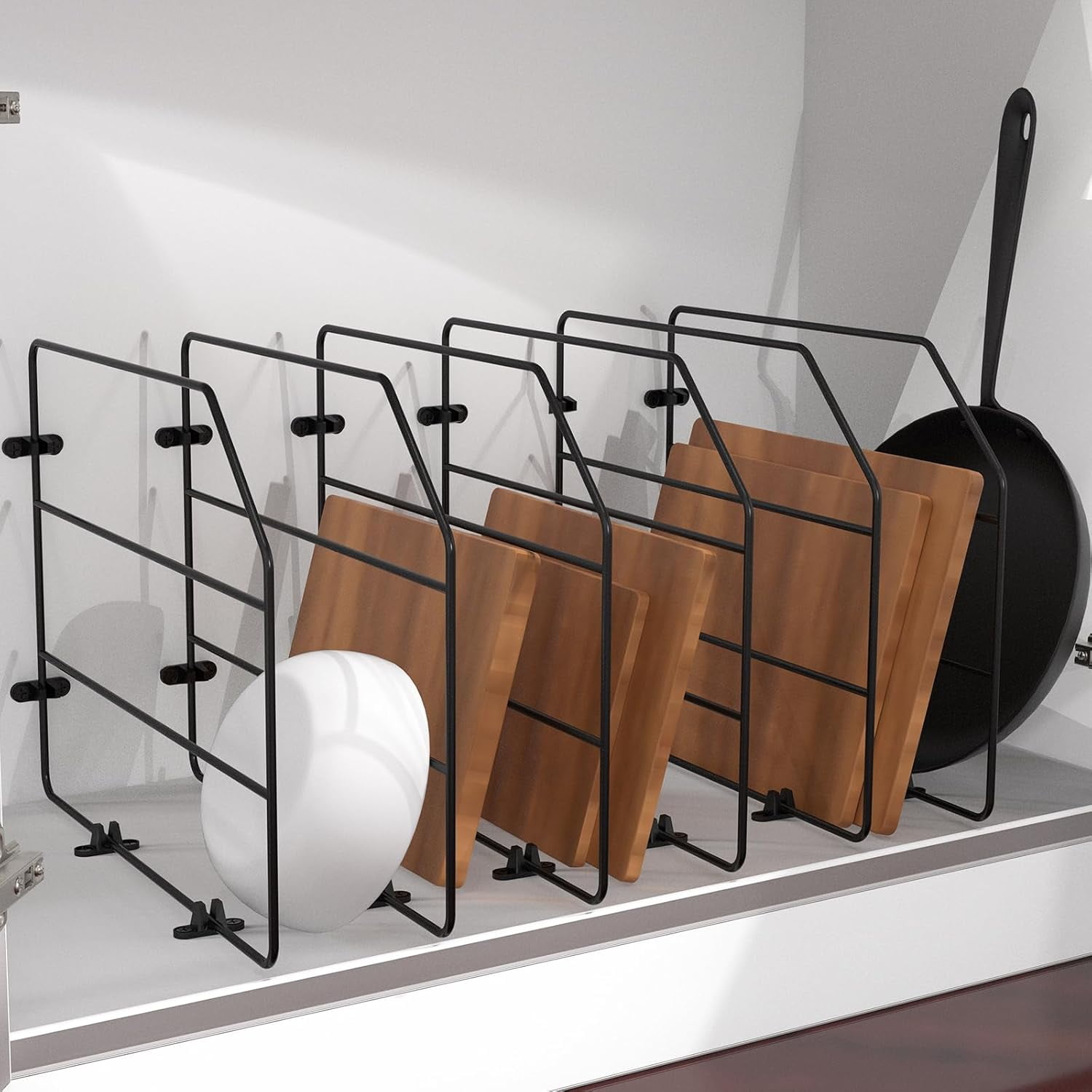 Hidove Baking Sheet Organizer Set of 6, .5"x13.9" Vertical Tray ...