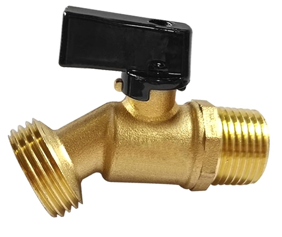 Hidove Bibb Adapter, 1/2" NPT MIP Male Inlet to 3/4" GHT Male Outlet ...