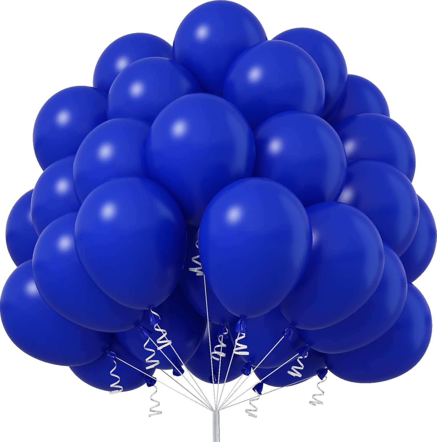Hidove Blue Balloons 12 In, 50Pcs D Blue Balloon Kit Blue Latex ...