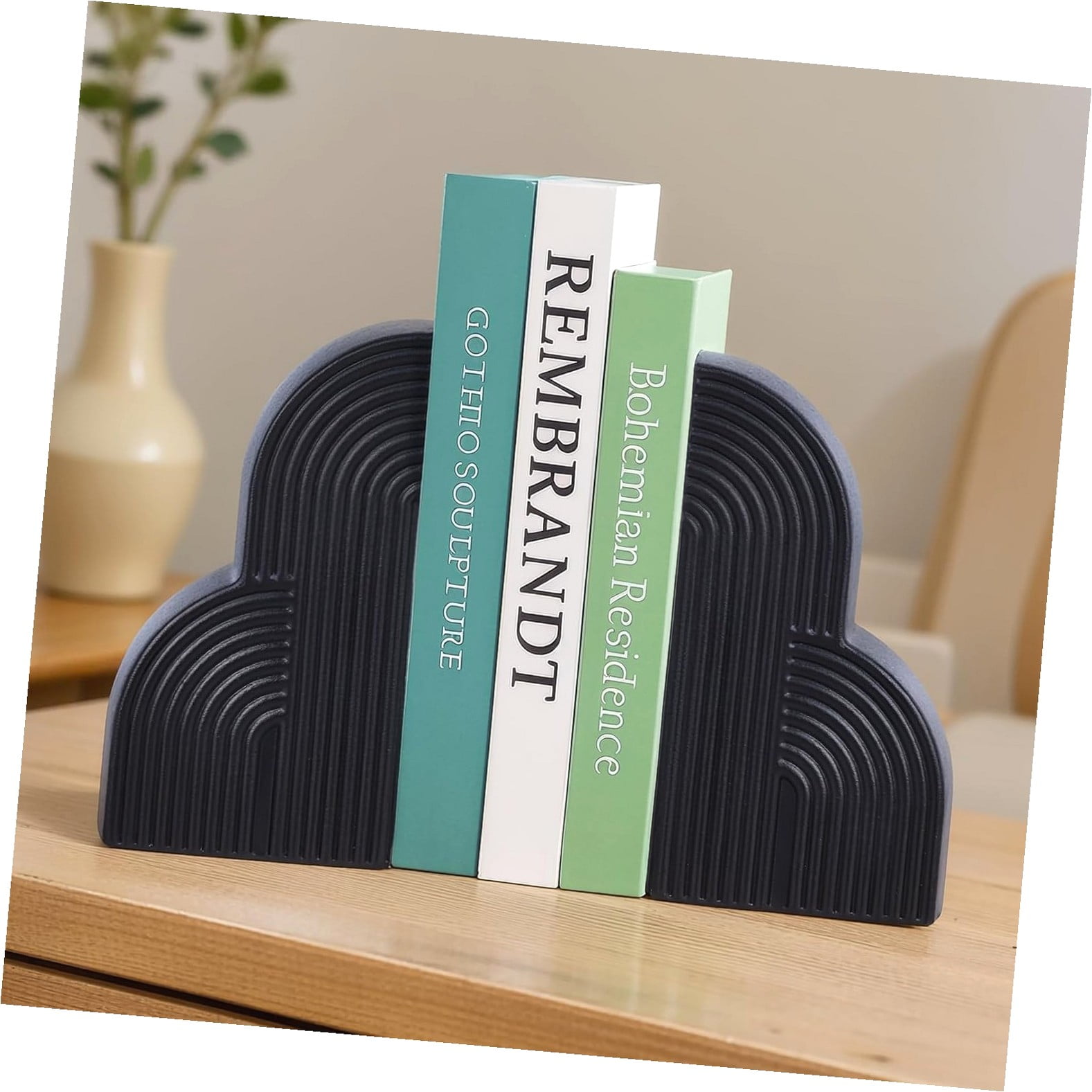 Hidove Bookends for Shelves Set of 2 – Bookends, Aesthetic Minimalist ...