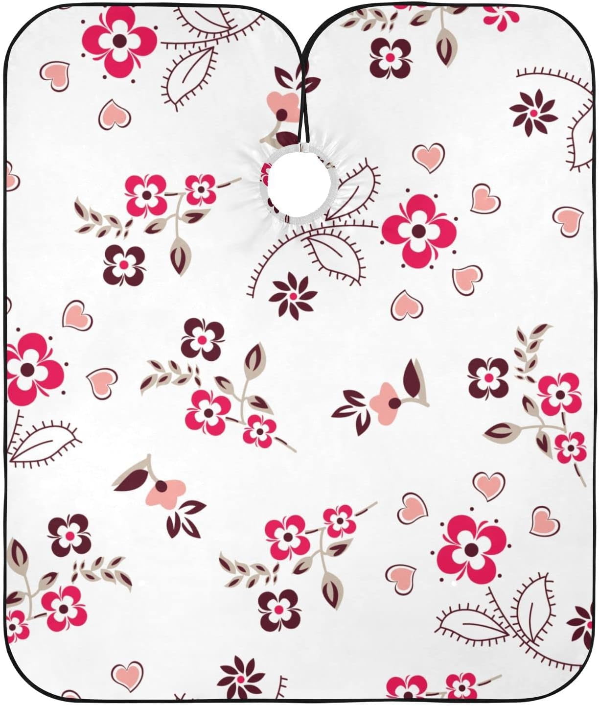 Hidove Bouquet Small Flowers Waterproof Barber Cape for Men Adjustable ...