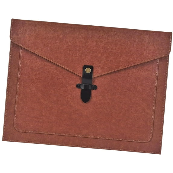 Hidove Brown PU File Folder, Closure File Organizer, Important Document ...