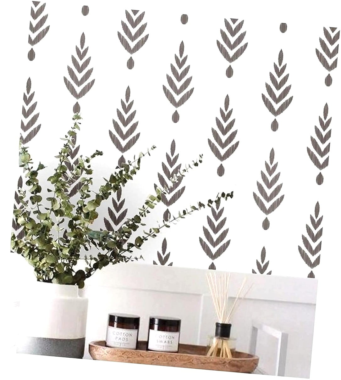 Hidove CPS032 White Neutral Sapling Geometry Self-Adhesive Prepasted ...