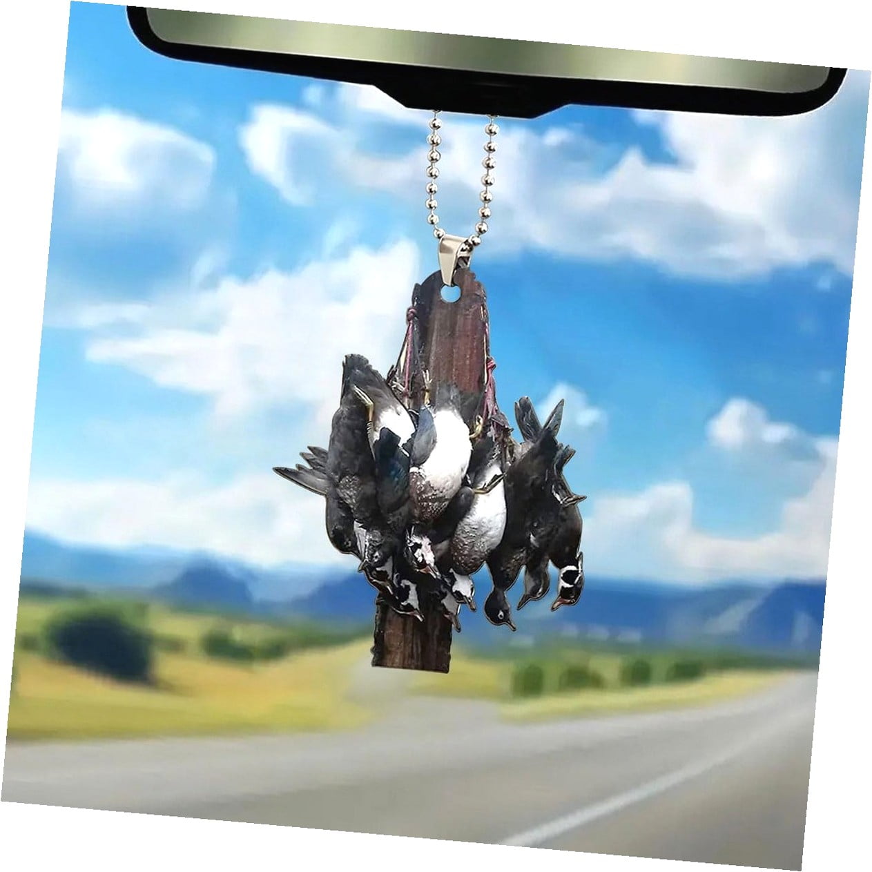 Hidove Car Rear View Mirror Pendant, Acrylic Christmas Tree Hanging ...