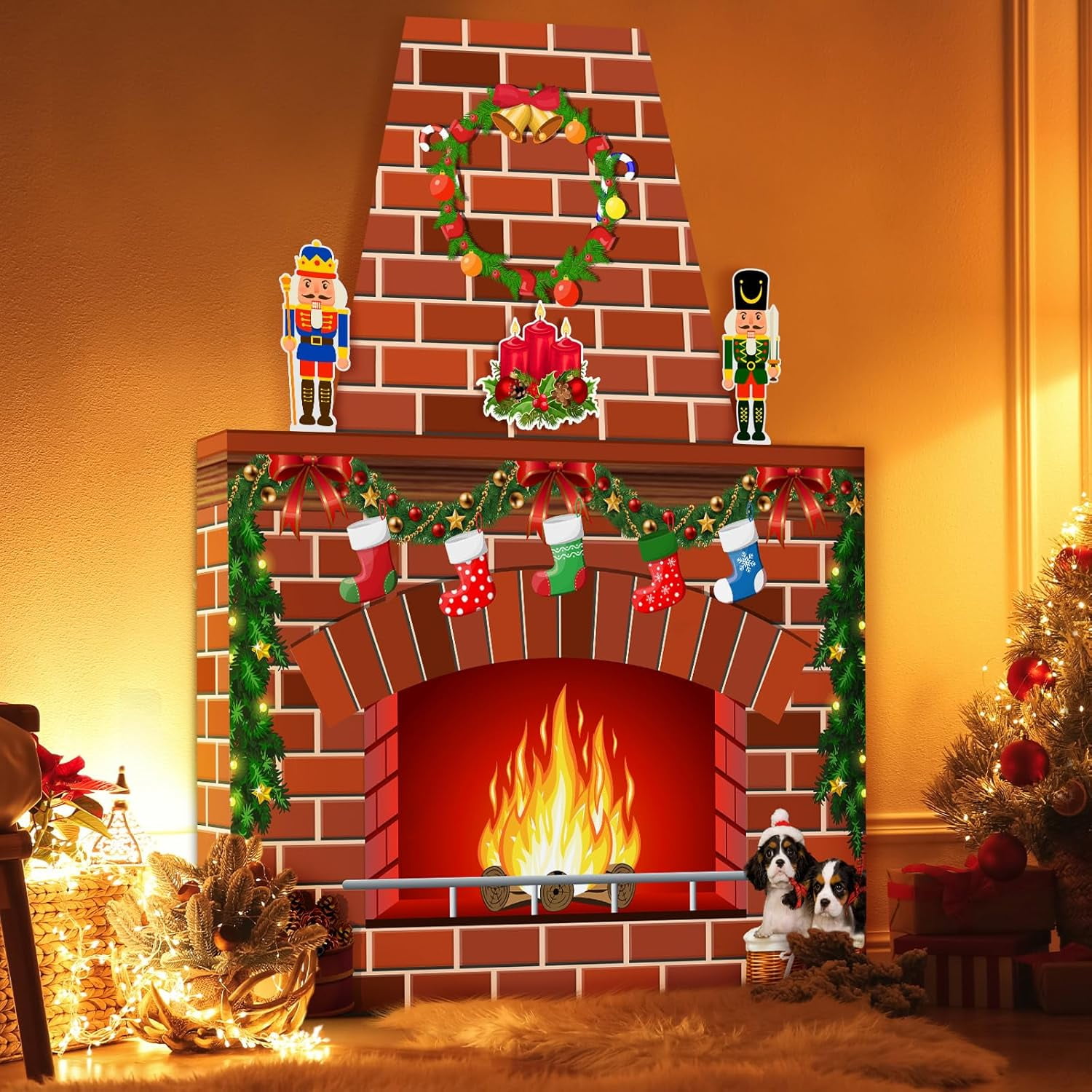 Hidove Cardboard for Christmas Large Cardboard Prop 3D Fake Centerpiece ...