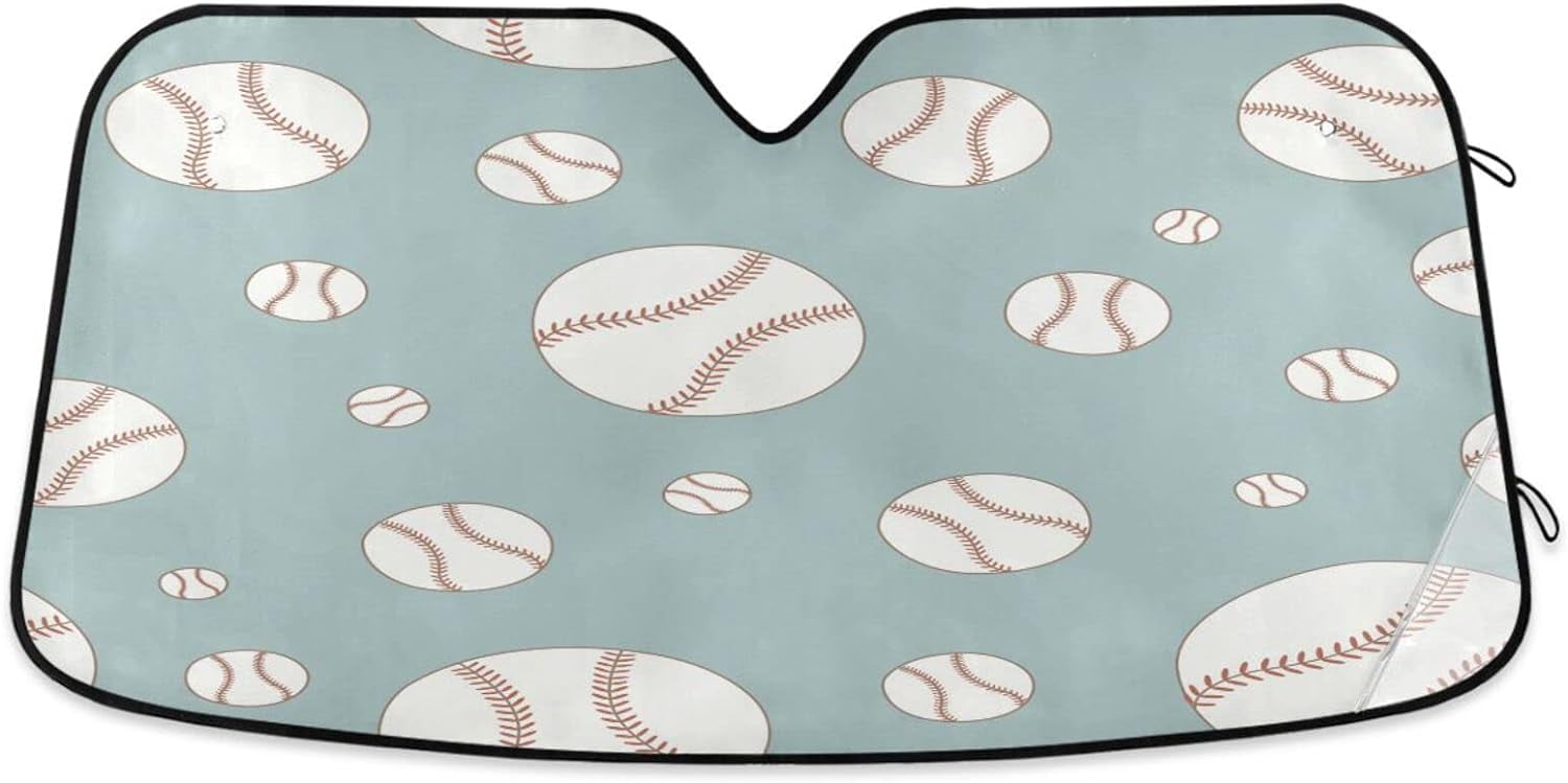 Hidove Cartoon Baseball Car Windshield Sun Shade,oldable Visor ...