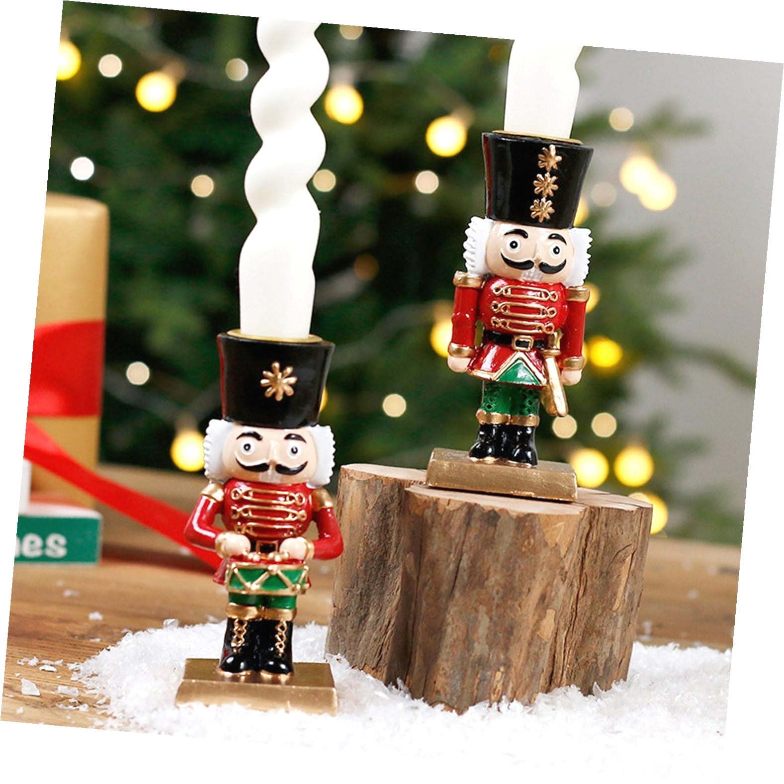 Hidove Christmas Candlestick Holders, Soldier Holder Holiday ...