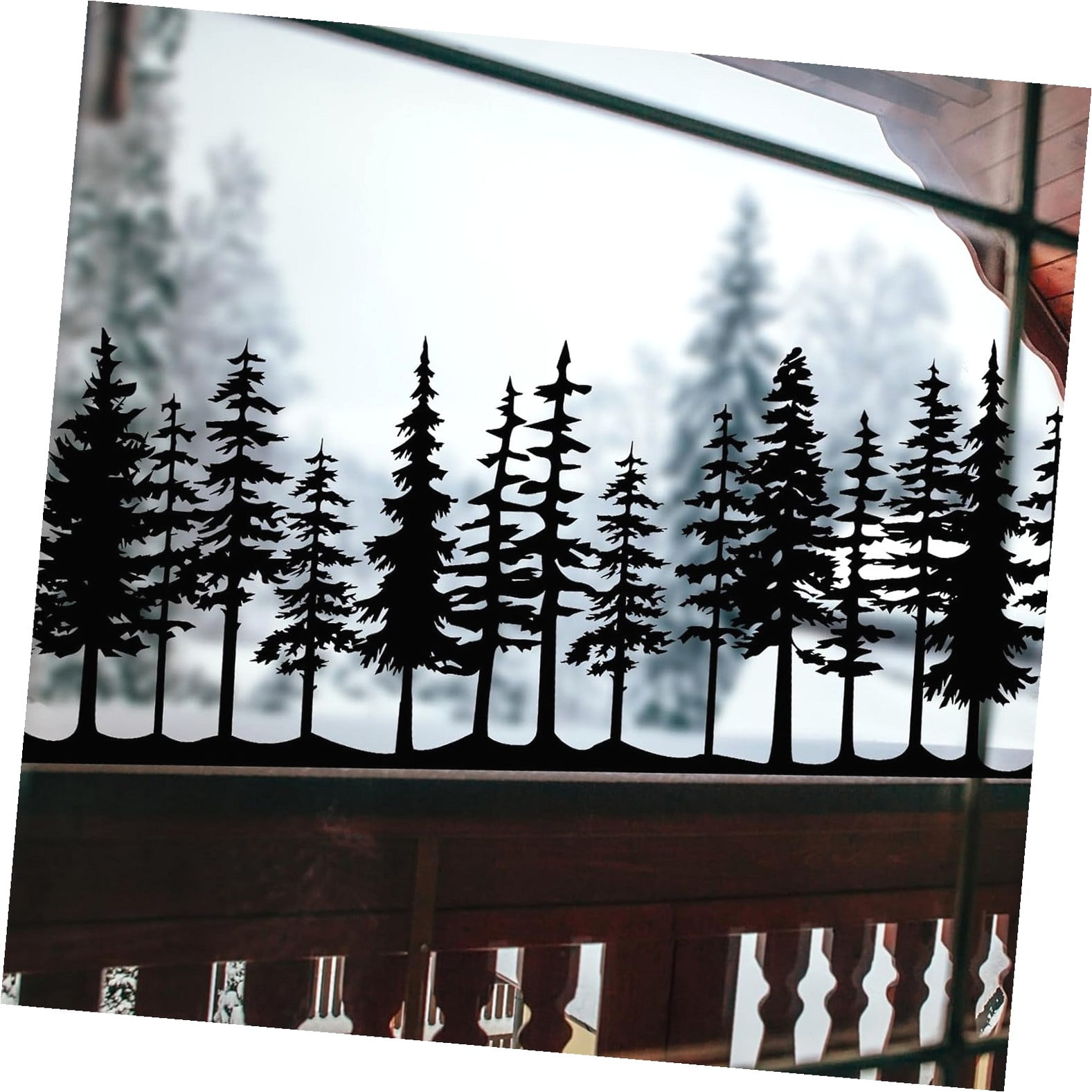 Hidove Christmas Extra Large Window Clings Winter Decorations 47.24 × ...