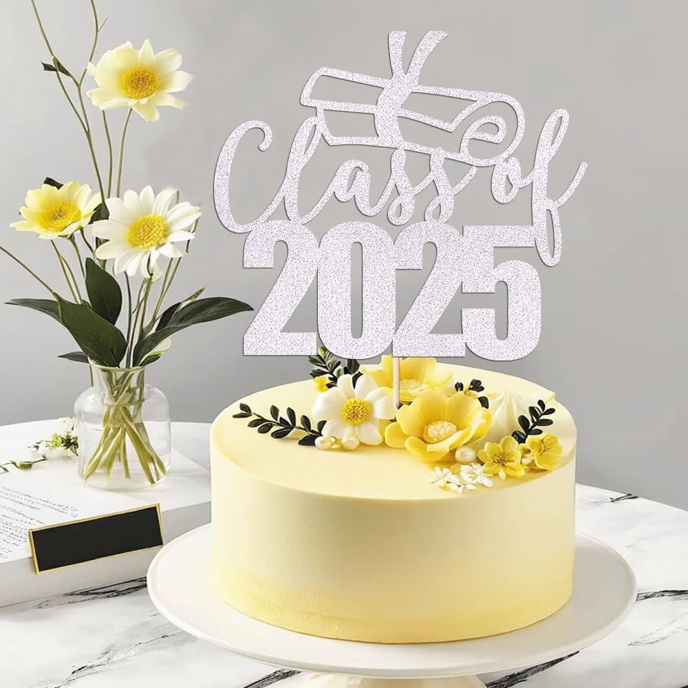 Hidove Class of 2025 Cake Tor - Congrats Grad Cake Tors - Gold Glitter ...