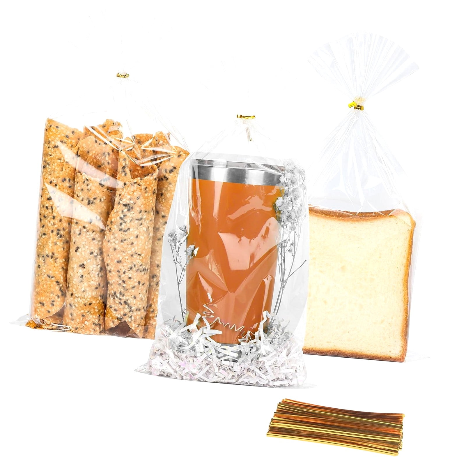 Hidove Clear Cellophane Bags: 200 Pieces 7x13 Inch Plastic Candy Goodie ...